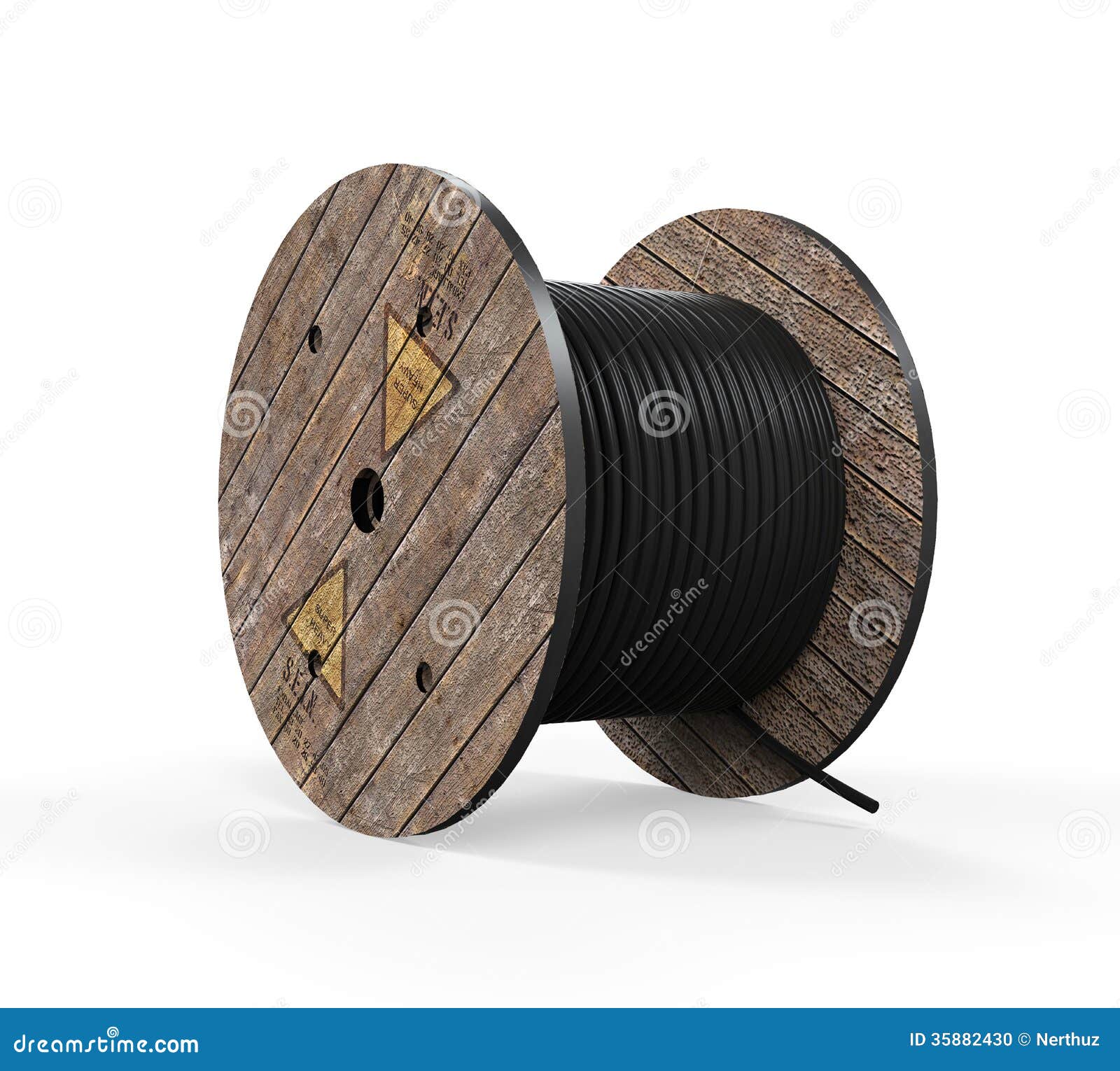 Wire Rope. Attachment Of Rope. Loop Stock Photo | CartoonDealer.com ...