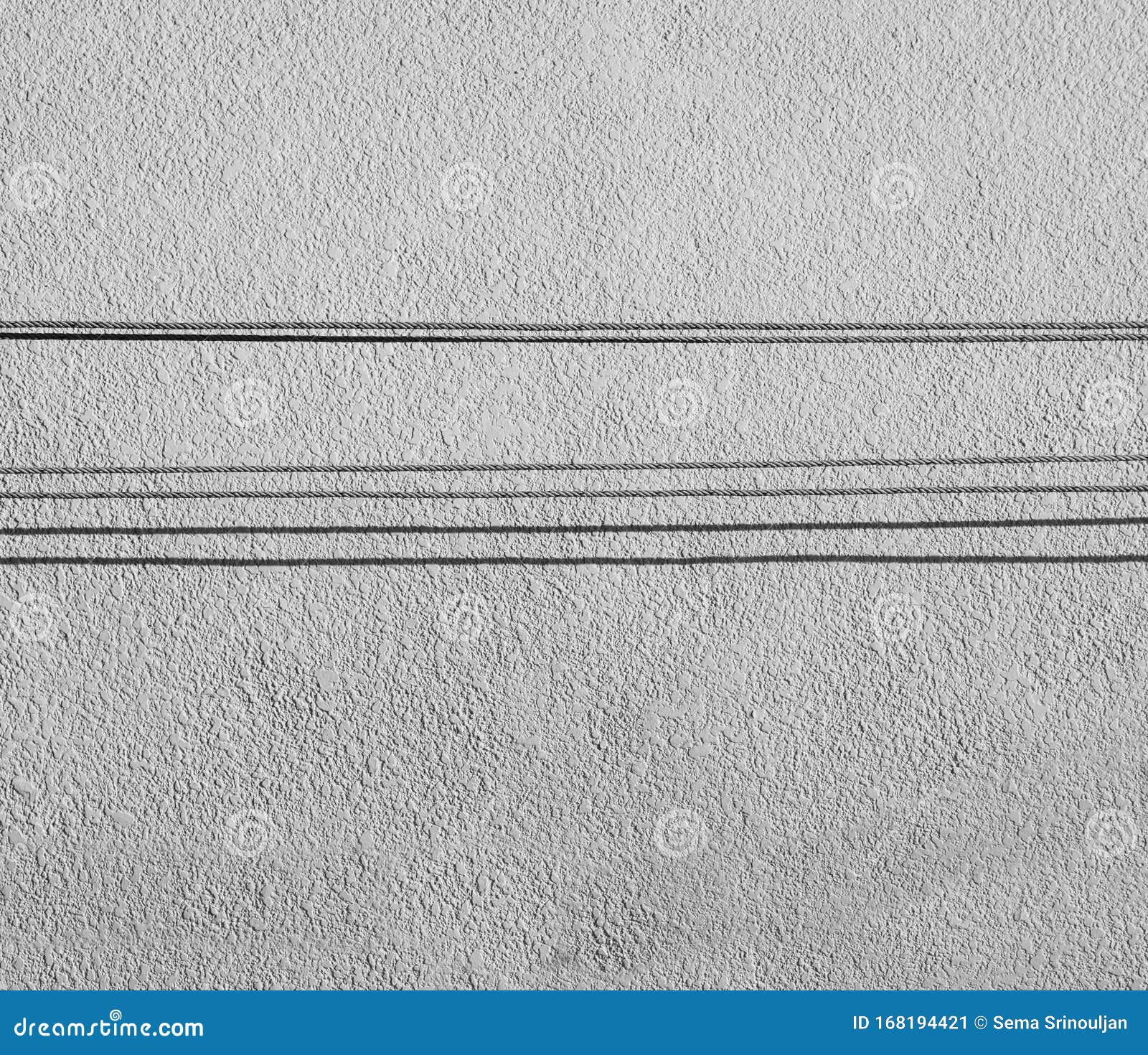 Wire rope at the wall. stock image. Image of wire, stretch - 168194421