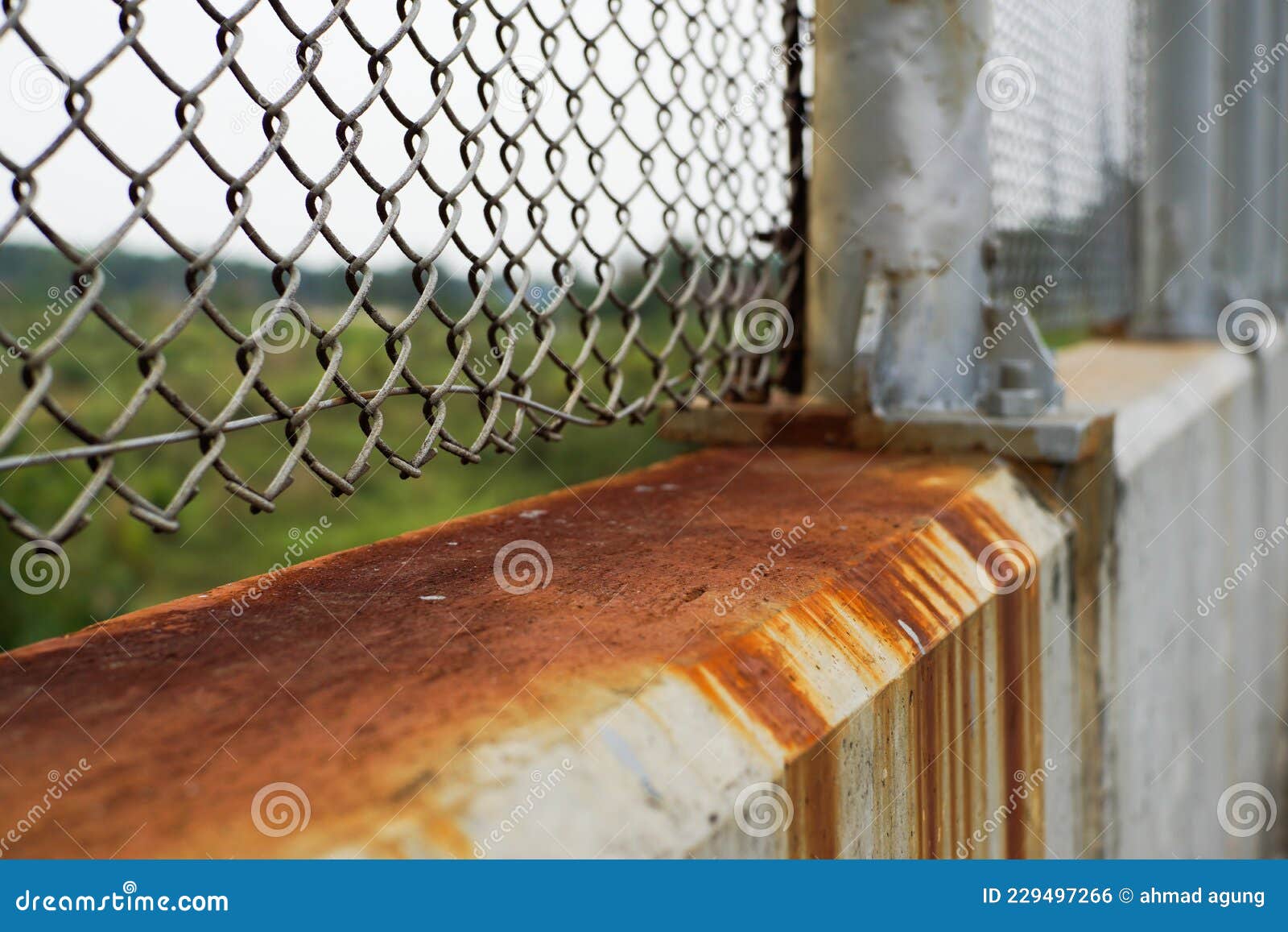 Wire Rust Stains on Concrete Walls. Focus Selection Stock Photo - Image ...