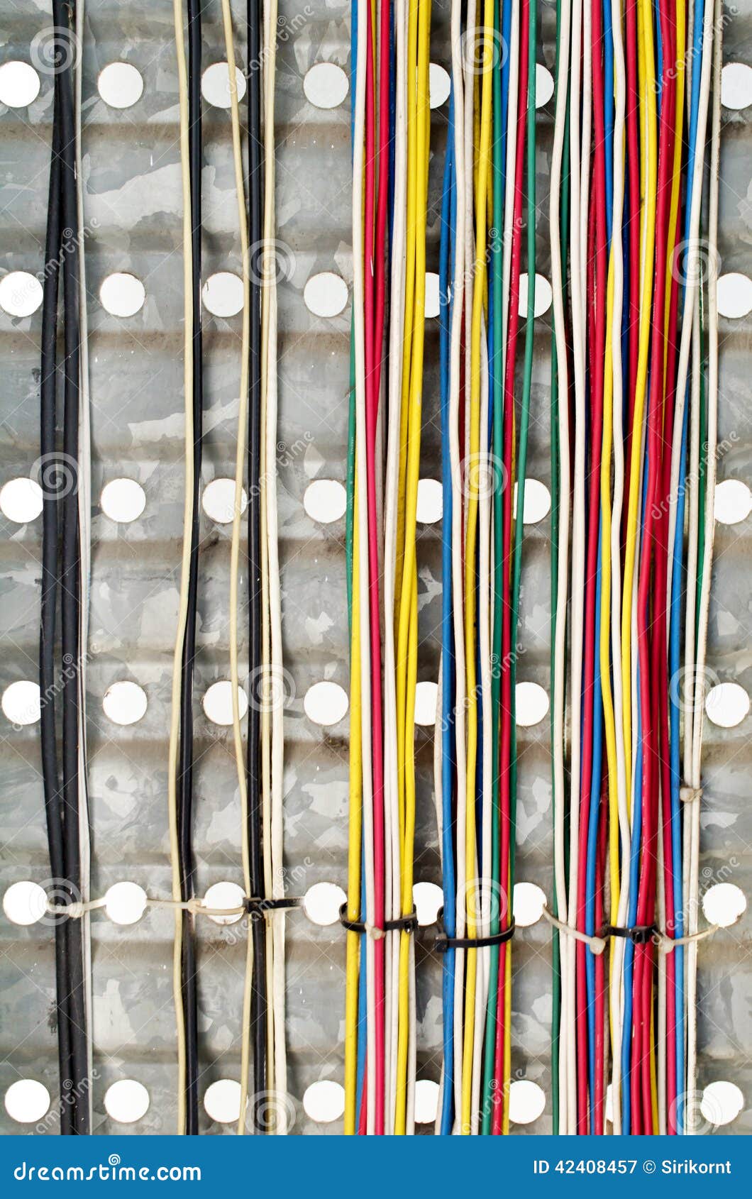 Wire Server Front Side Showing Colorful Stock Image - Image of energy ...