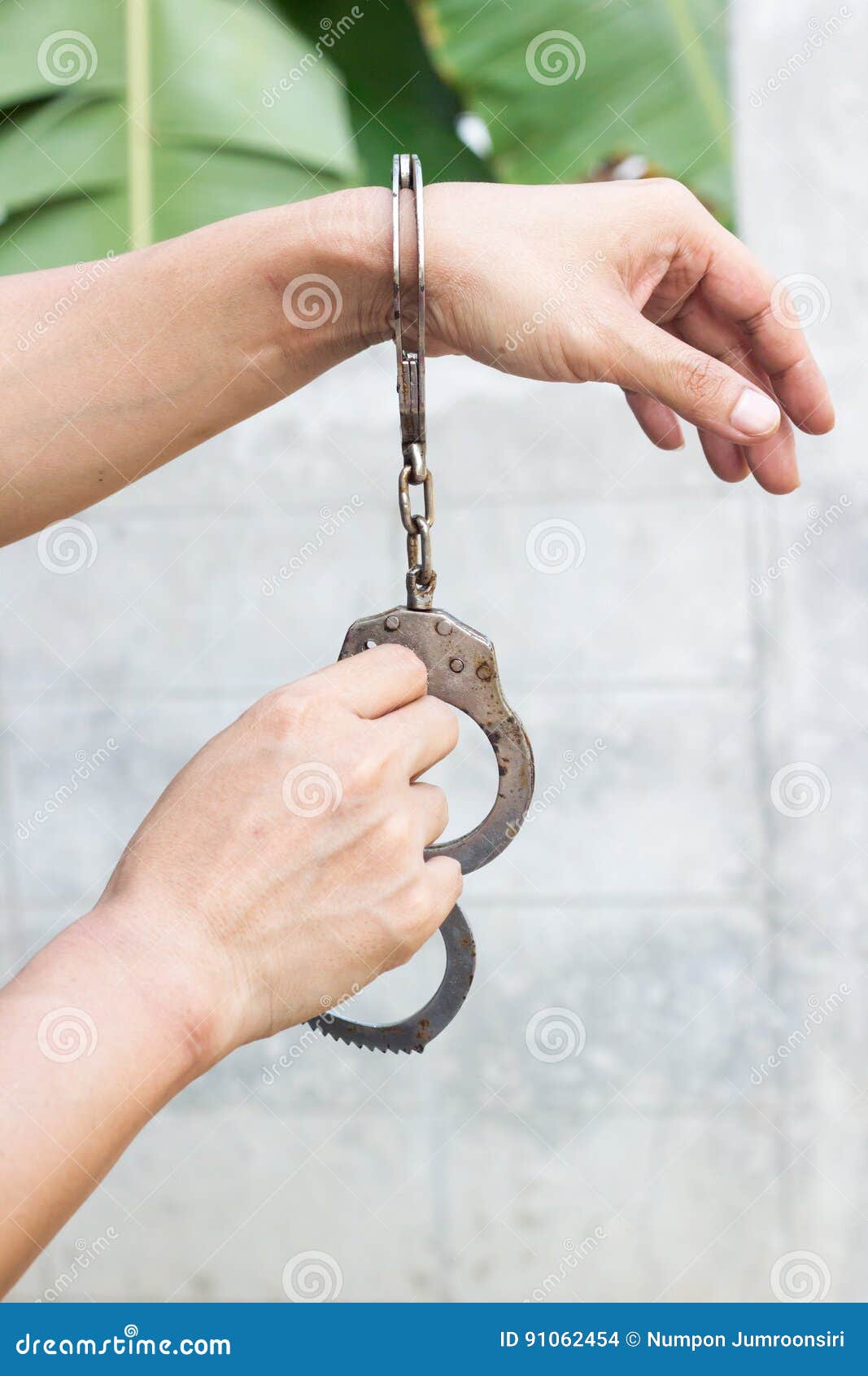Wire shackle stock photo. Image of justice, jail, chain - 91062454