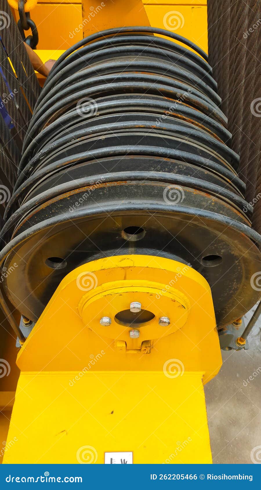 Wire Sling Attached To Conveyor Counterweight For Safety Fall Device ...