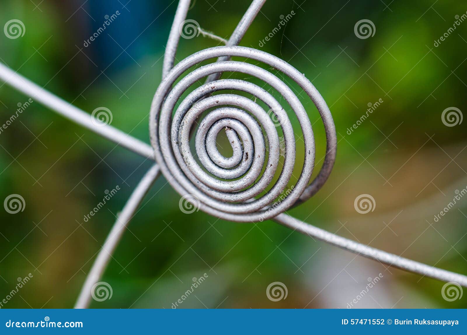 Wire spiral close up stock photo. Image of gray, abstract - 57471552