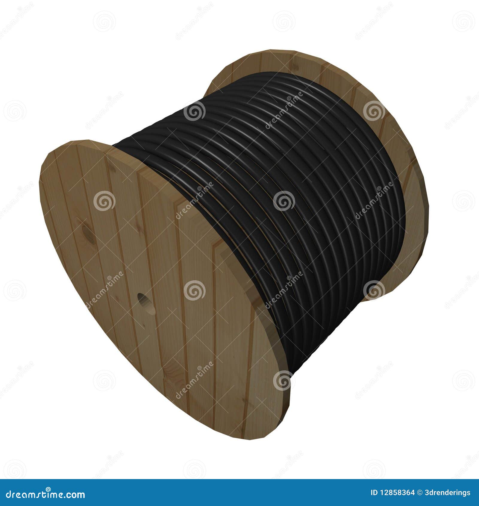 Wire spool stock illustration. Illustration of industry - 12858364