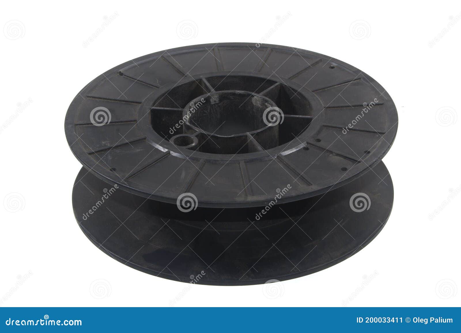 Wire Spool Isolated on White Background Stock Image - Image of metal ...