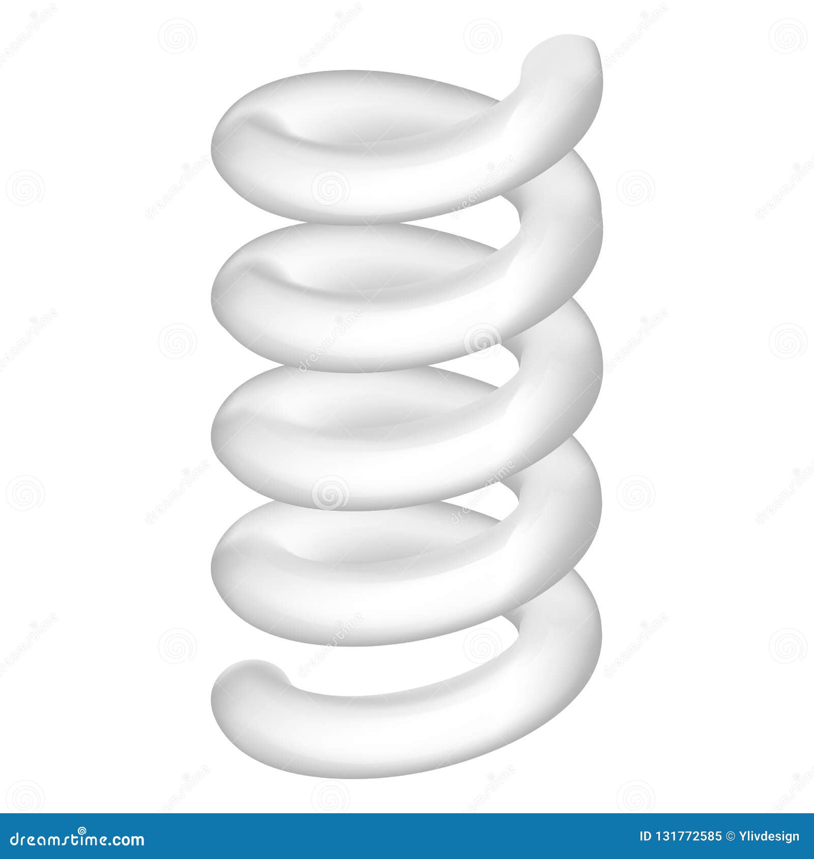 Wire Spring Icon, Realistic Style Stock Vector - Illustration of ...