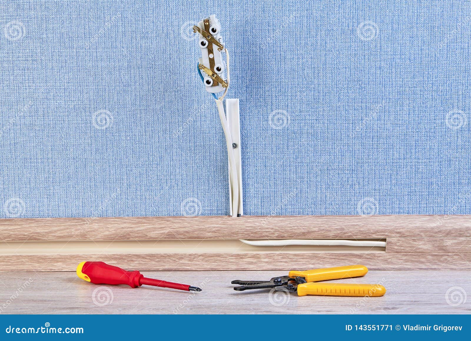 Wire Stripper Cutter and Screwdriver Stock Image - Image of cable ...
