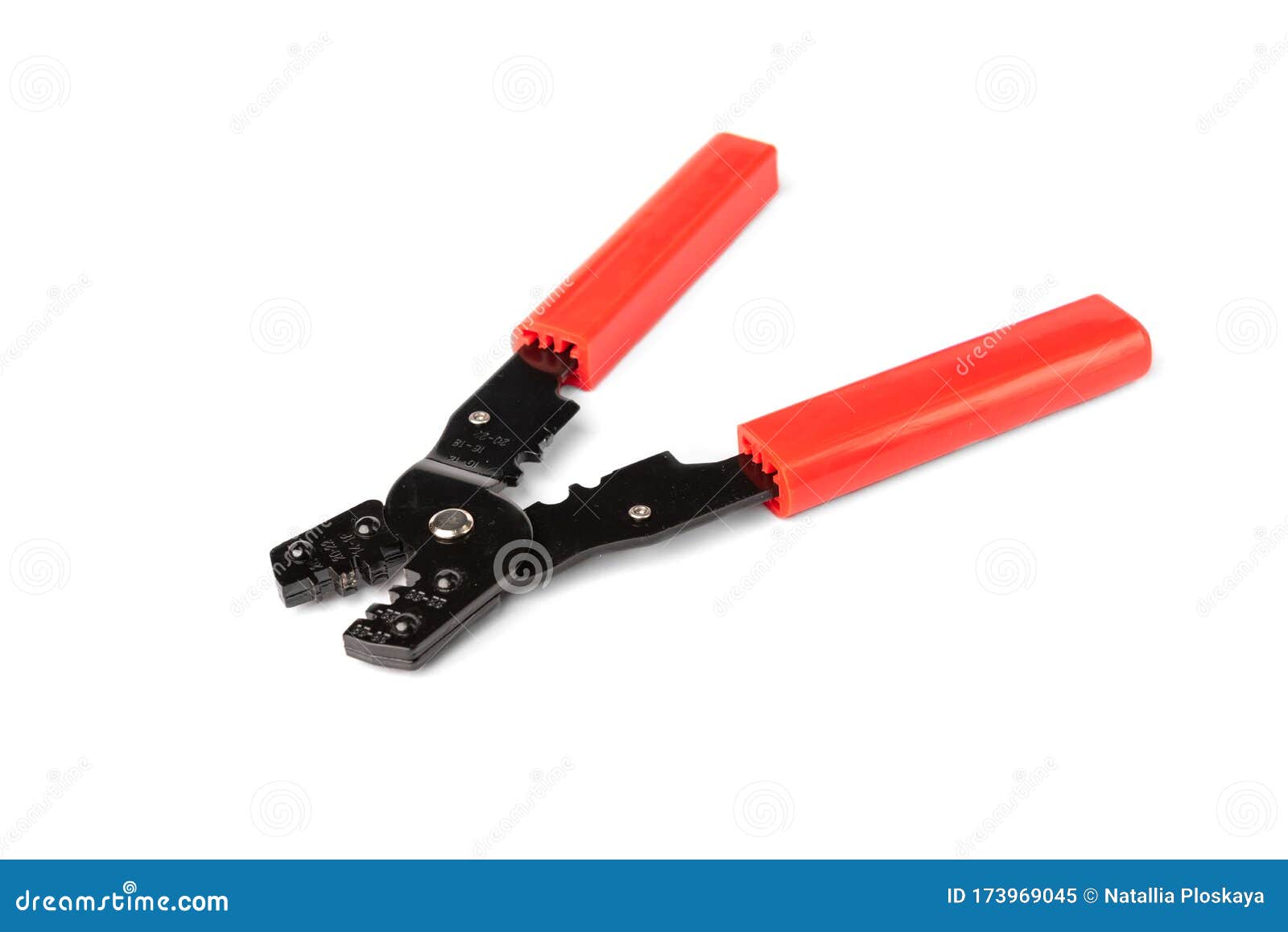 Wire Stripper Isolated on White. Stock Image - Image of electricity ...