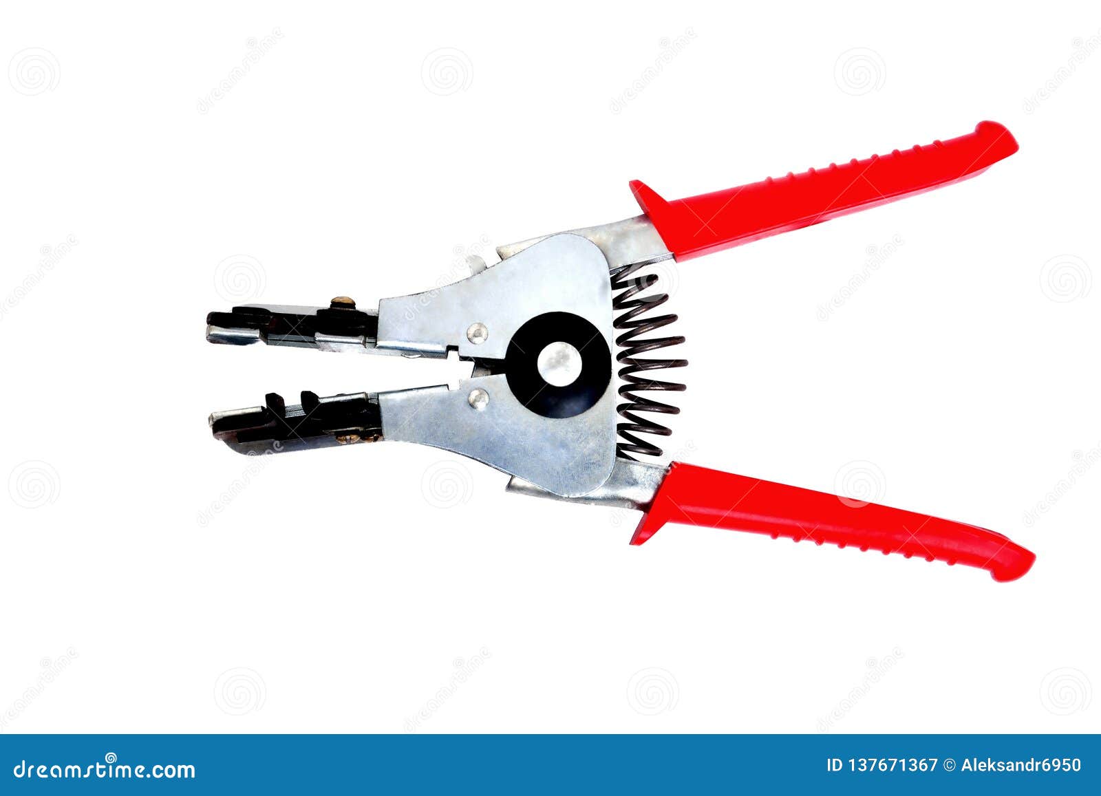 Wire Stripper Red Color, Close Up Isolate Stock Image - Image of close ...