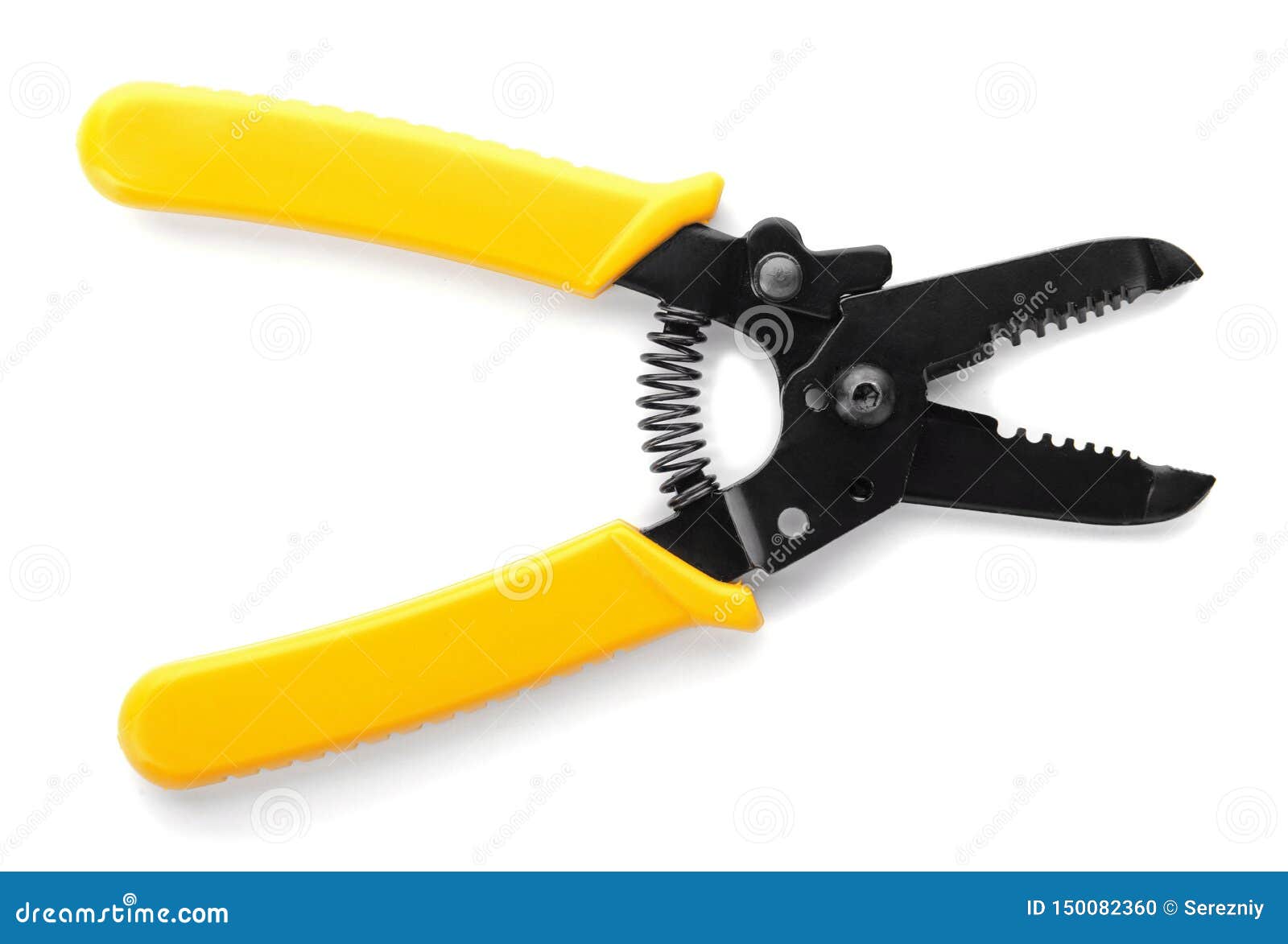 Wire Stripper on White Background Stock Photo - Image of voltage ...