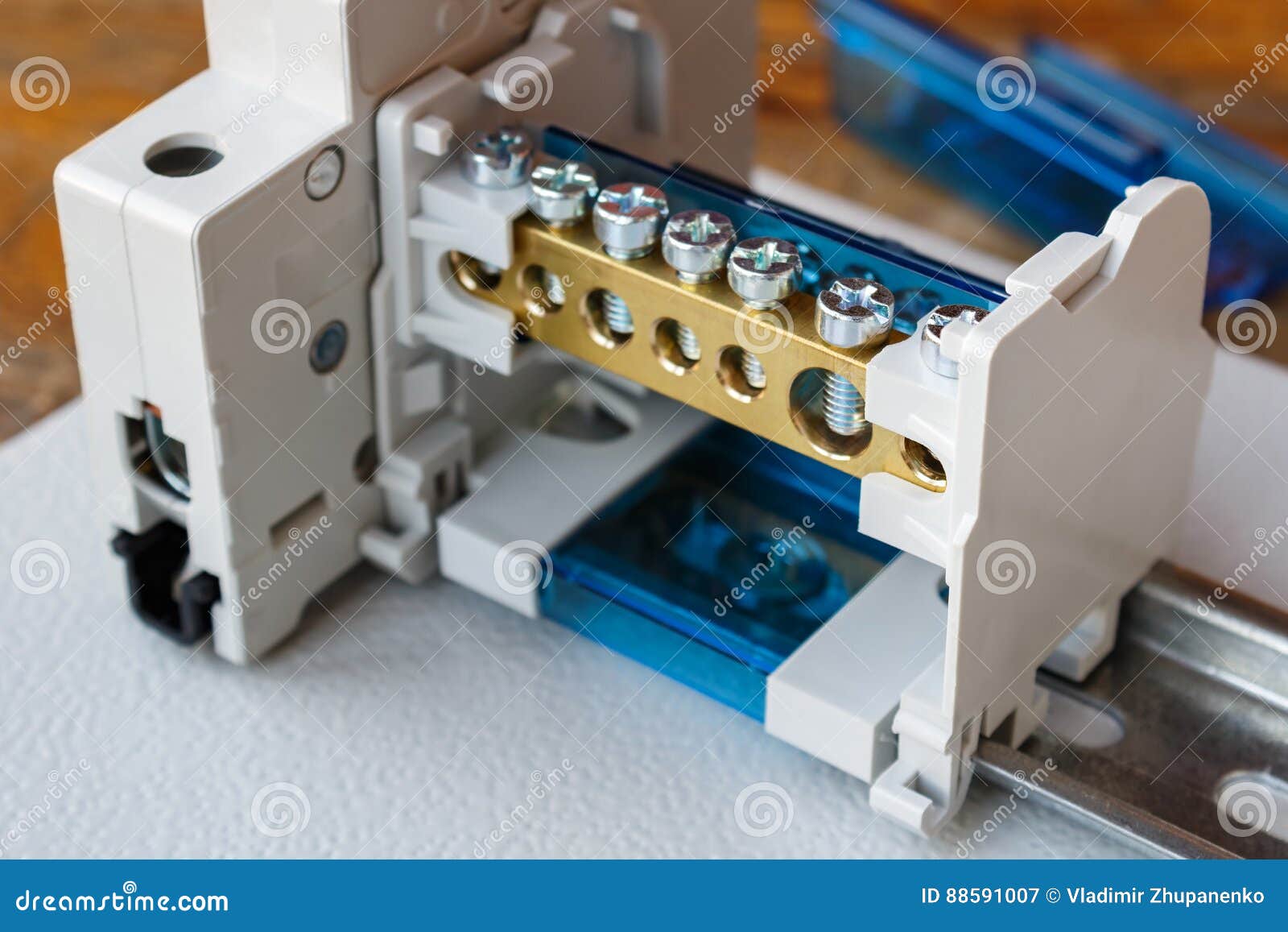 Wire And Terminal Of The Grounding System. Stock Photography ...