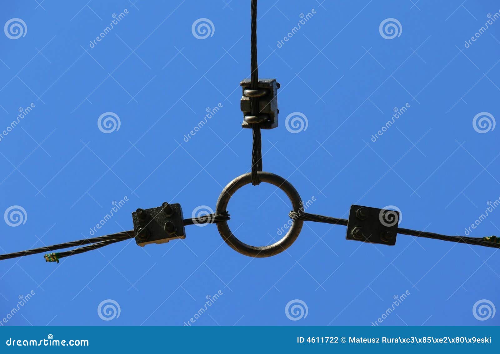 Wire triangle stock photo. Image of triangle, electric - 4611722