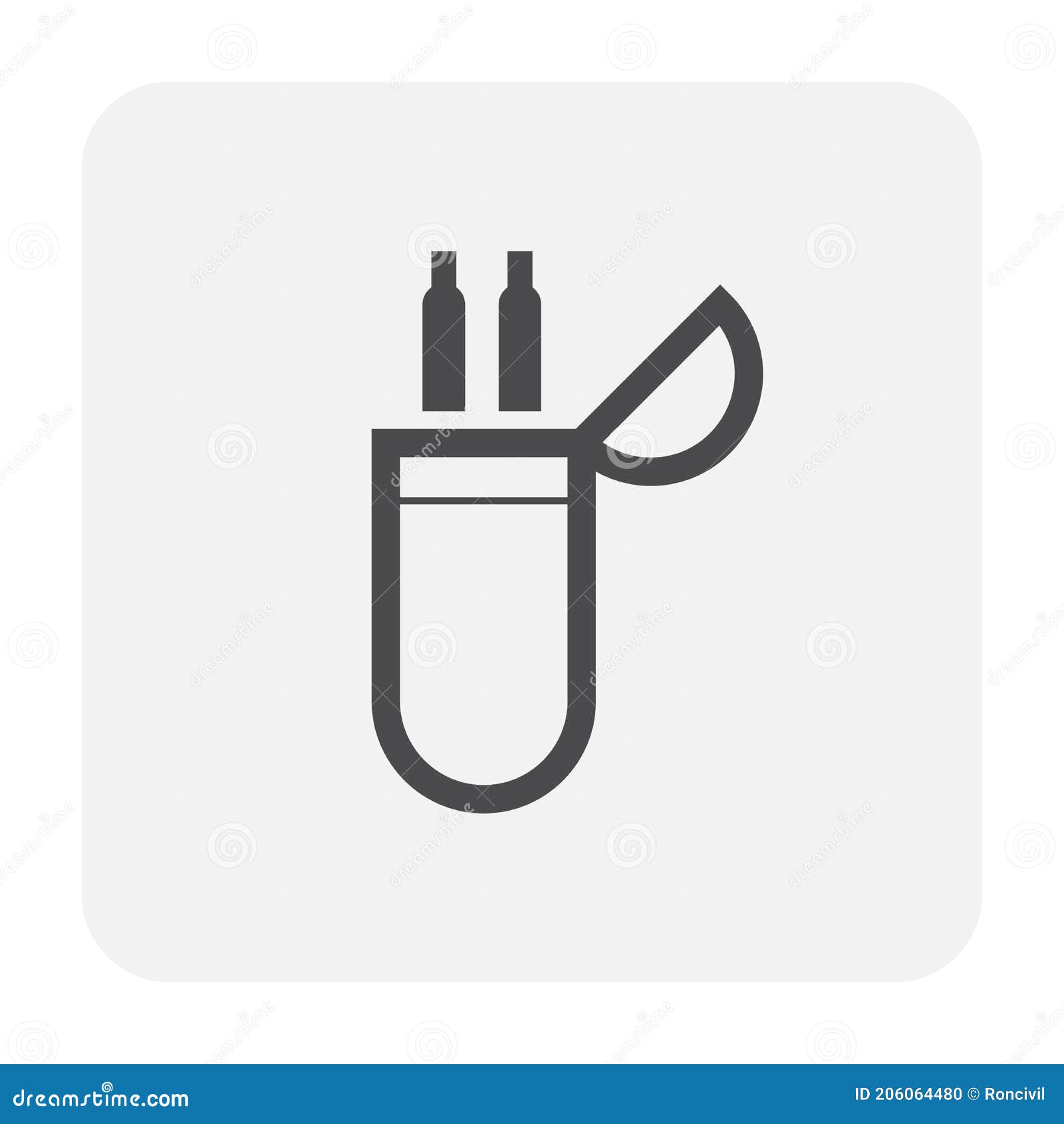Welding Electrode Vector Icon Stock Vector - Illustration of instrument ...