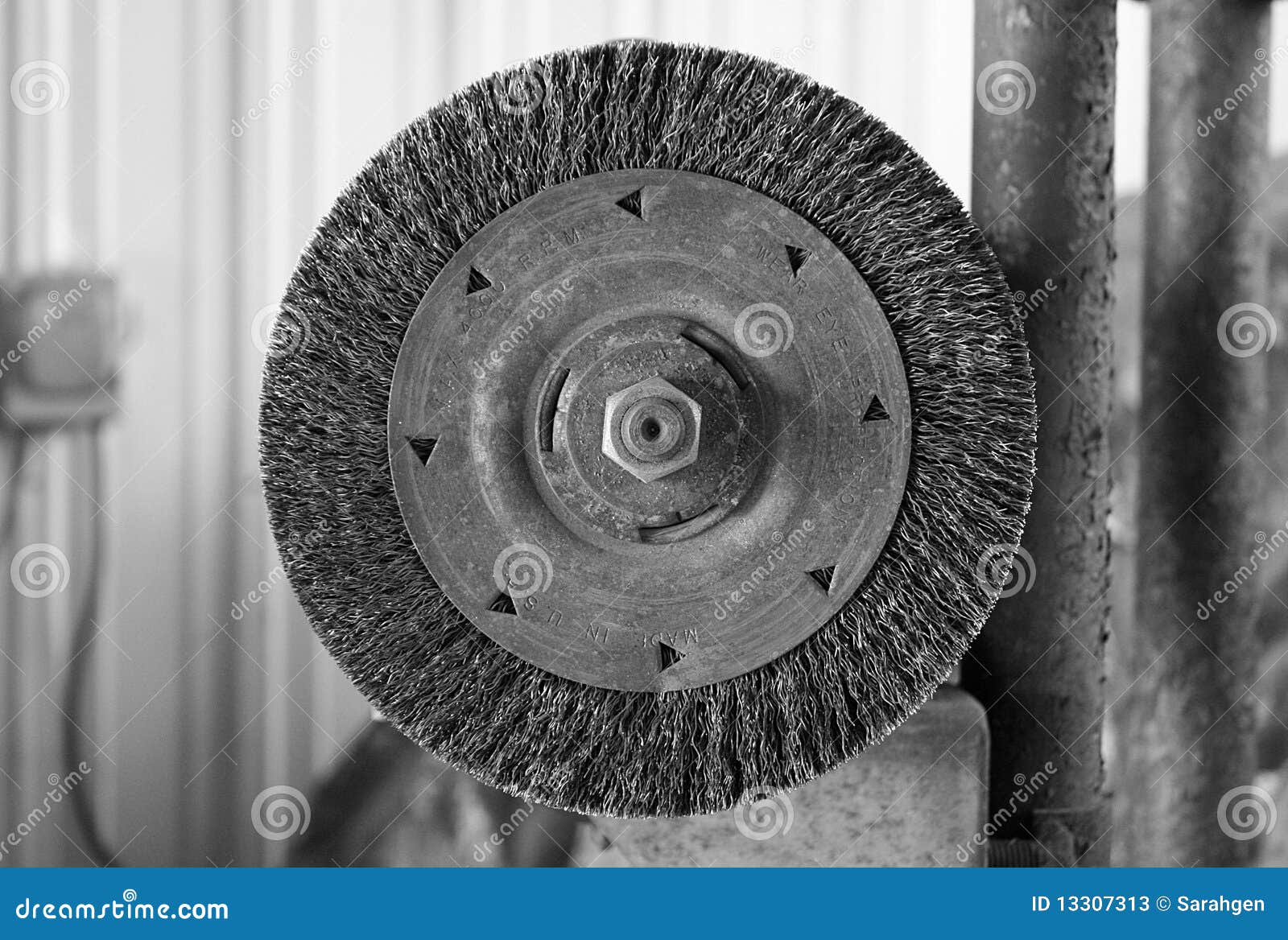 Wire Wheel stock image. Image of danger, wire, removal - 13307313