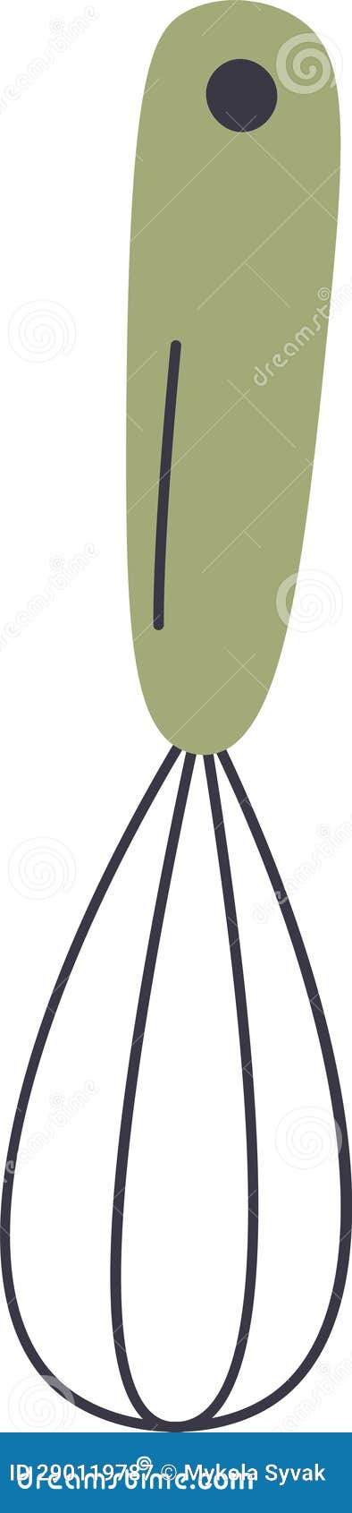 Wire Whisk Dishware stock illustration. Illustration of metal - 290119787
