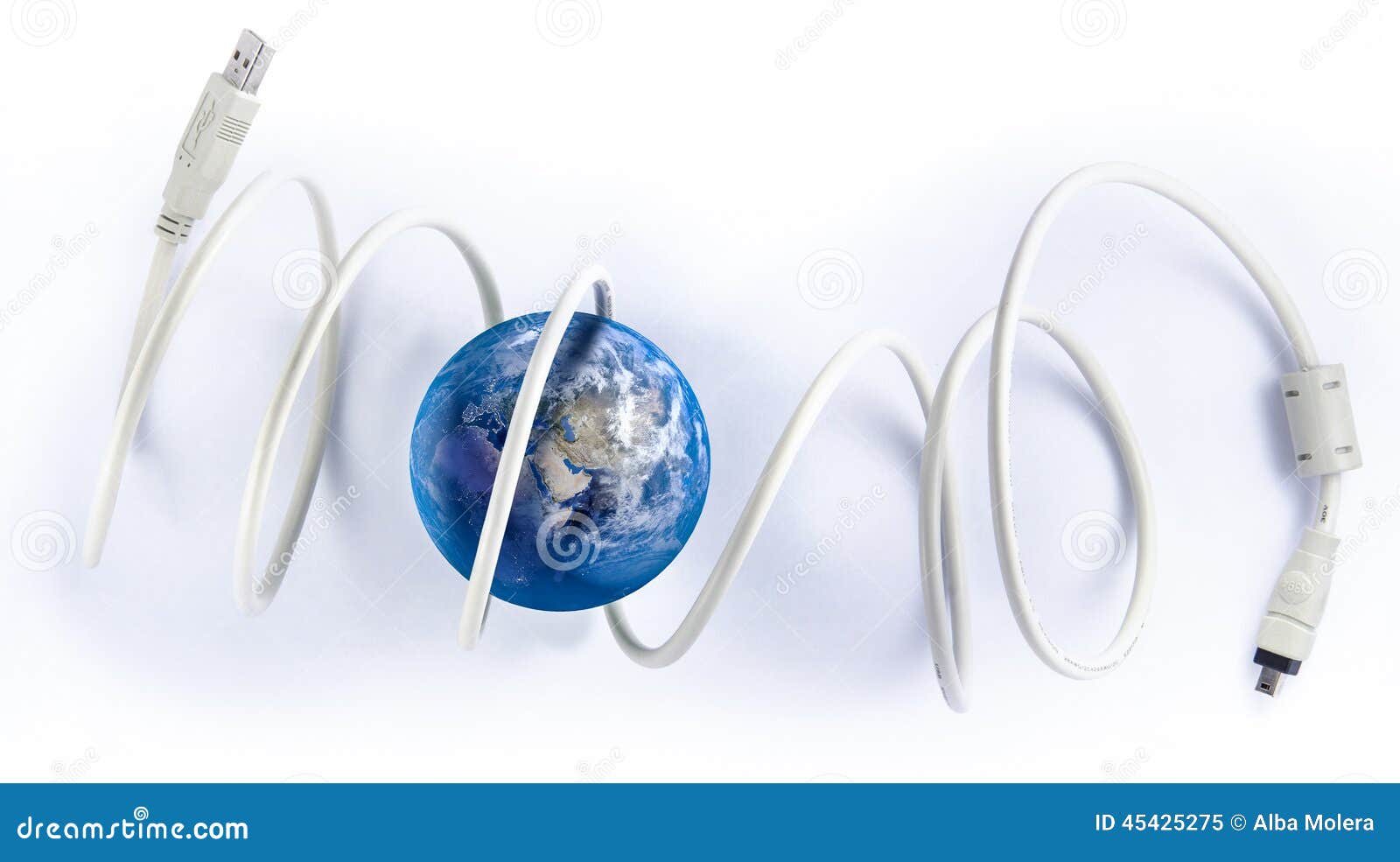 Wire world stock illustration. Illustration of earth - 45425275