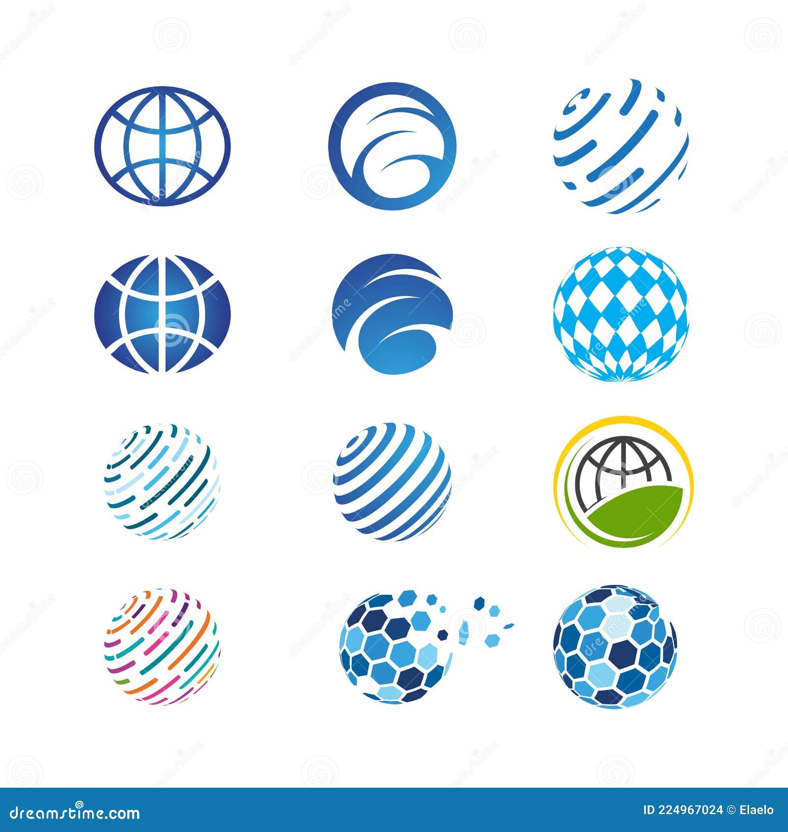 Wire World Logo Template stock vector. Illustration of vector - 224967024