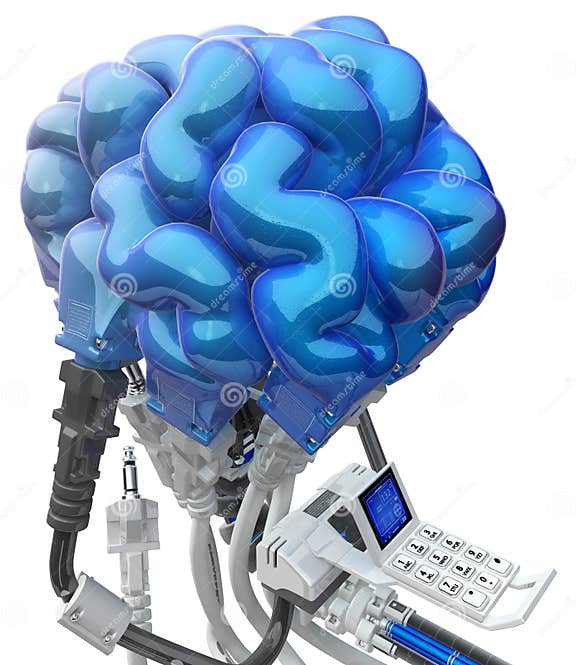 Wired Brain stock illustration. Illustration of mechanism - 25704248