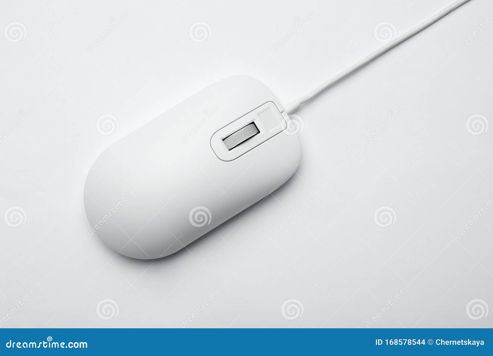 Wired Computer Mouse Isolated on White Stock Photo - Image of ...