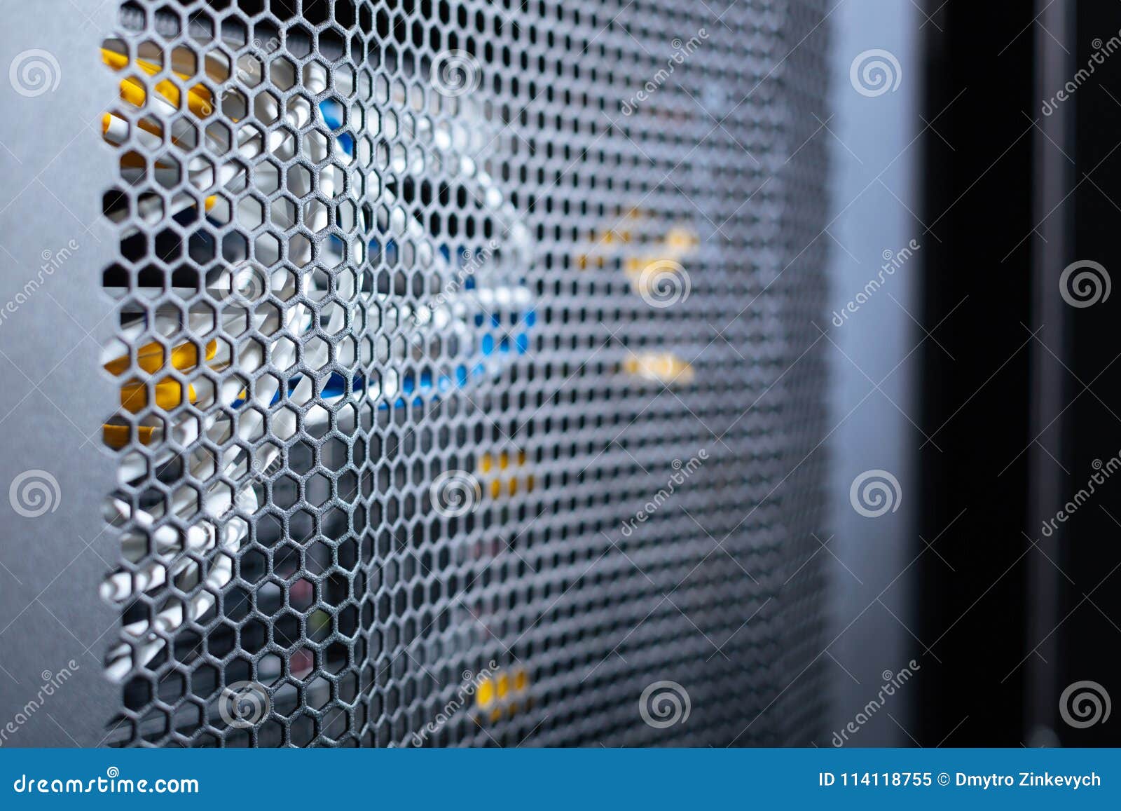 Colorful Wires in a Data Center Stock Image - Image of hardware, device ...