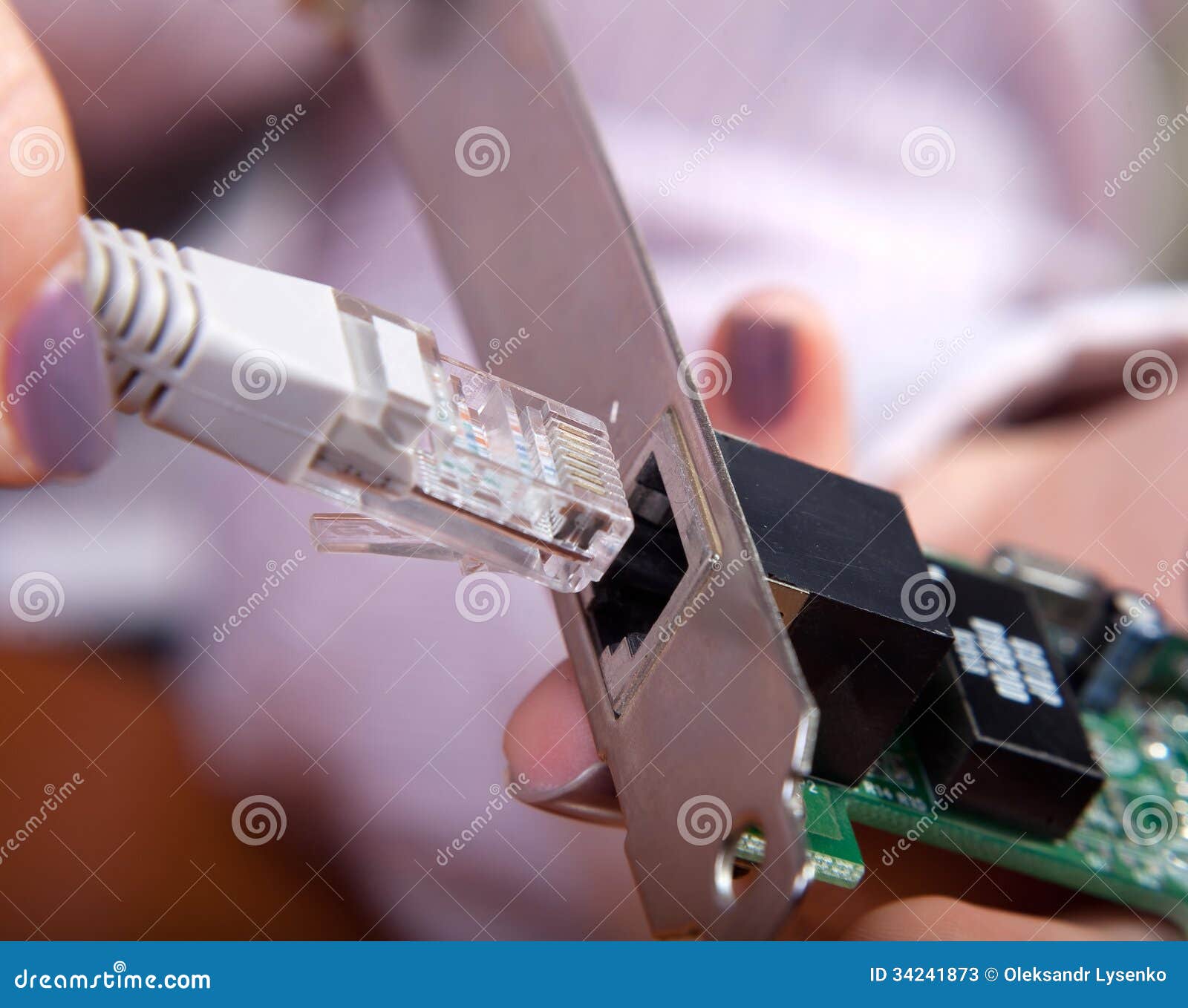 Wired Devices Connected To the Lan Stock Image - Image of data, switch ...