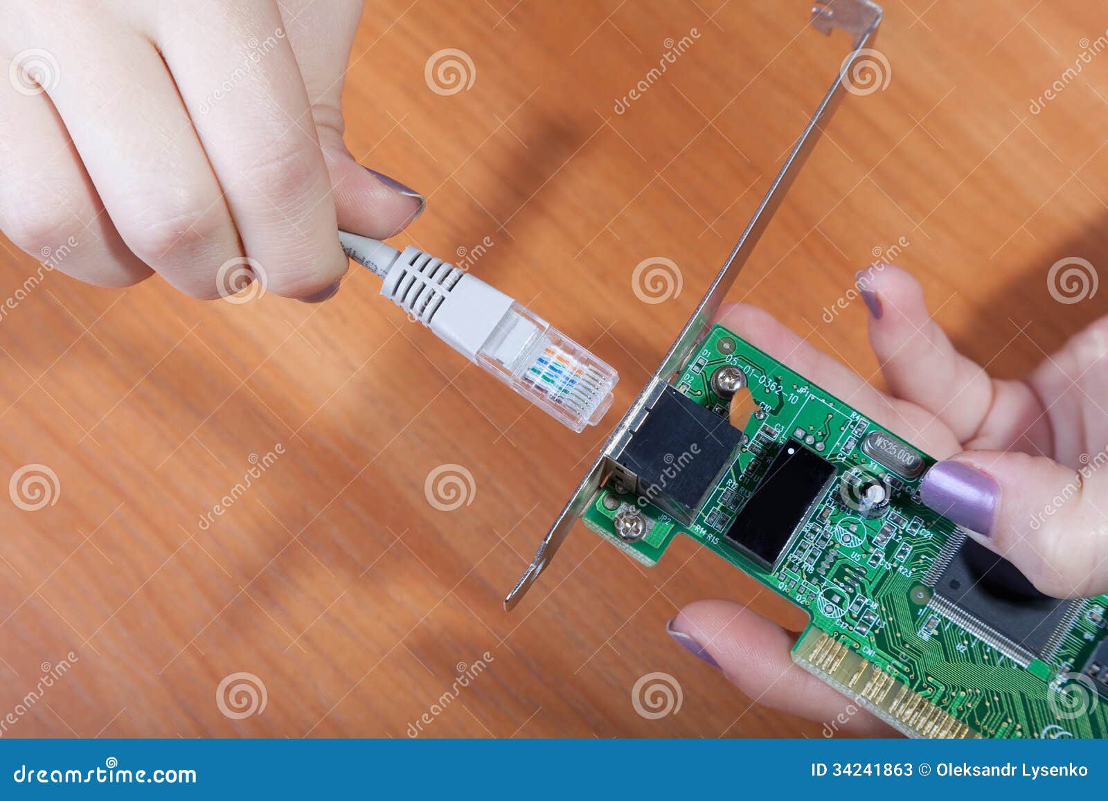 Wired Devices Connected To the Network Stock Image - Image of switch ...