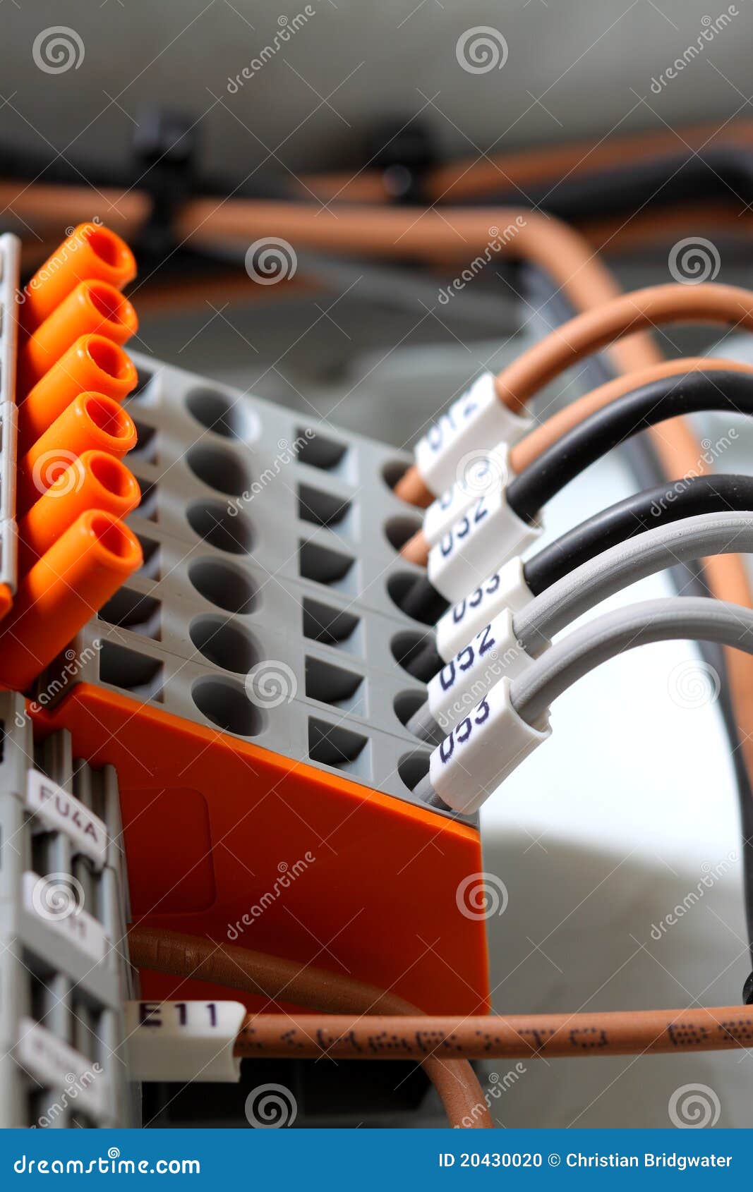 Wired electric terminal stock photo. Image of terminal - 20430020