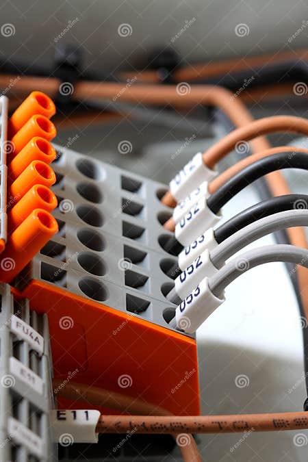 Wired electric terminal stock photo. Image of terminal - 20430020