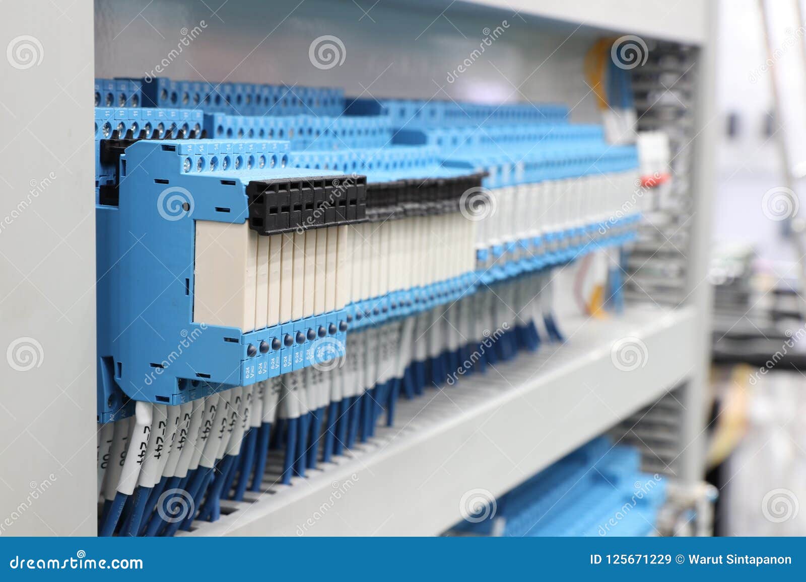 Wired Electrical Board With Terminals Stock Photo | CartoonDealer.com ...