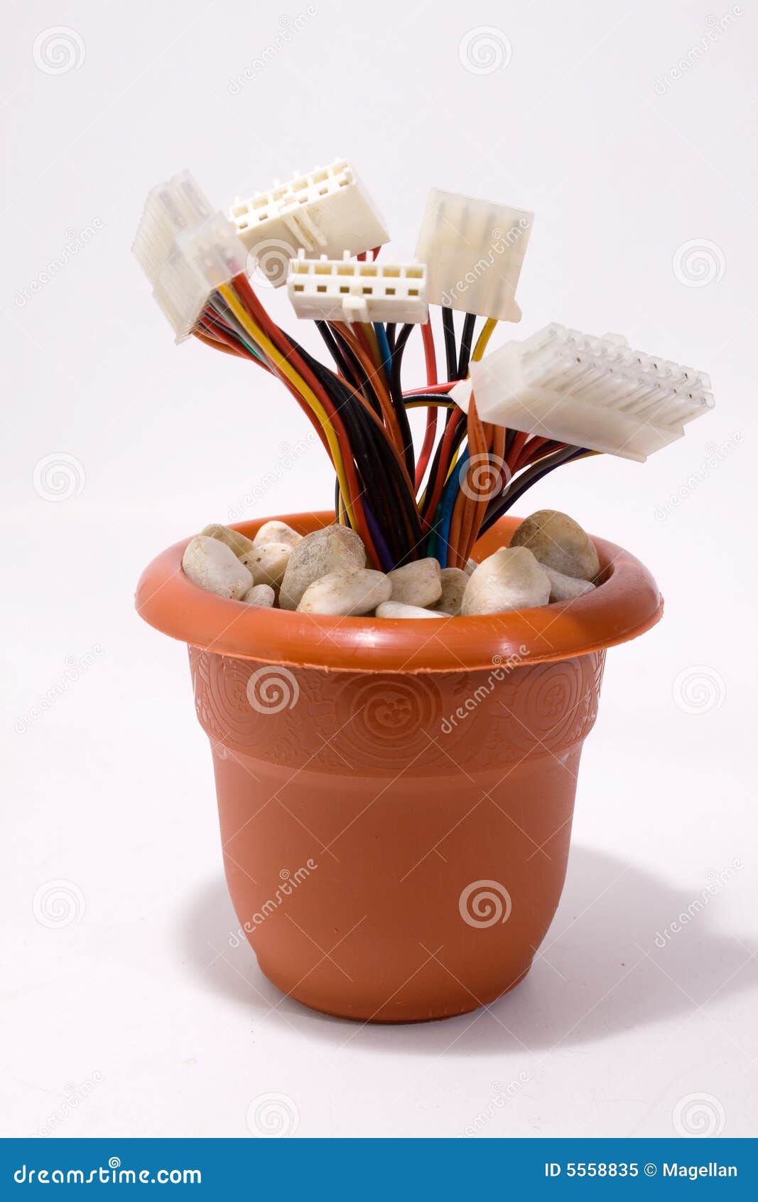Wired flower pot stock image. Image of concept, supply - 5558835