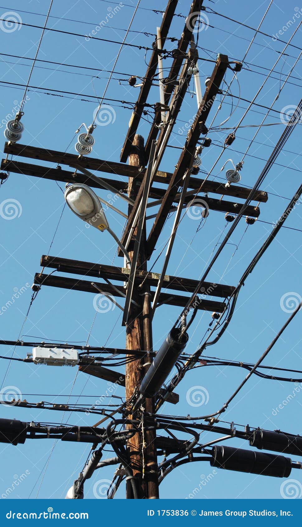 Wired infrastructure stock photo. Image of neighborhood - 1753836