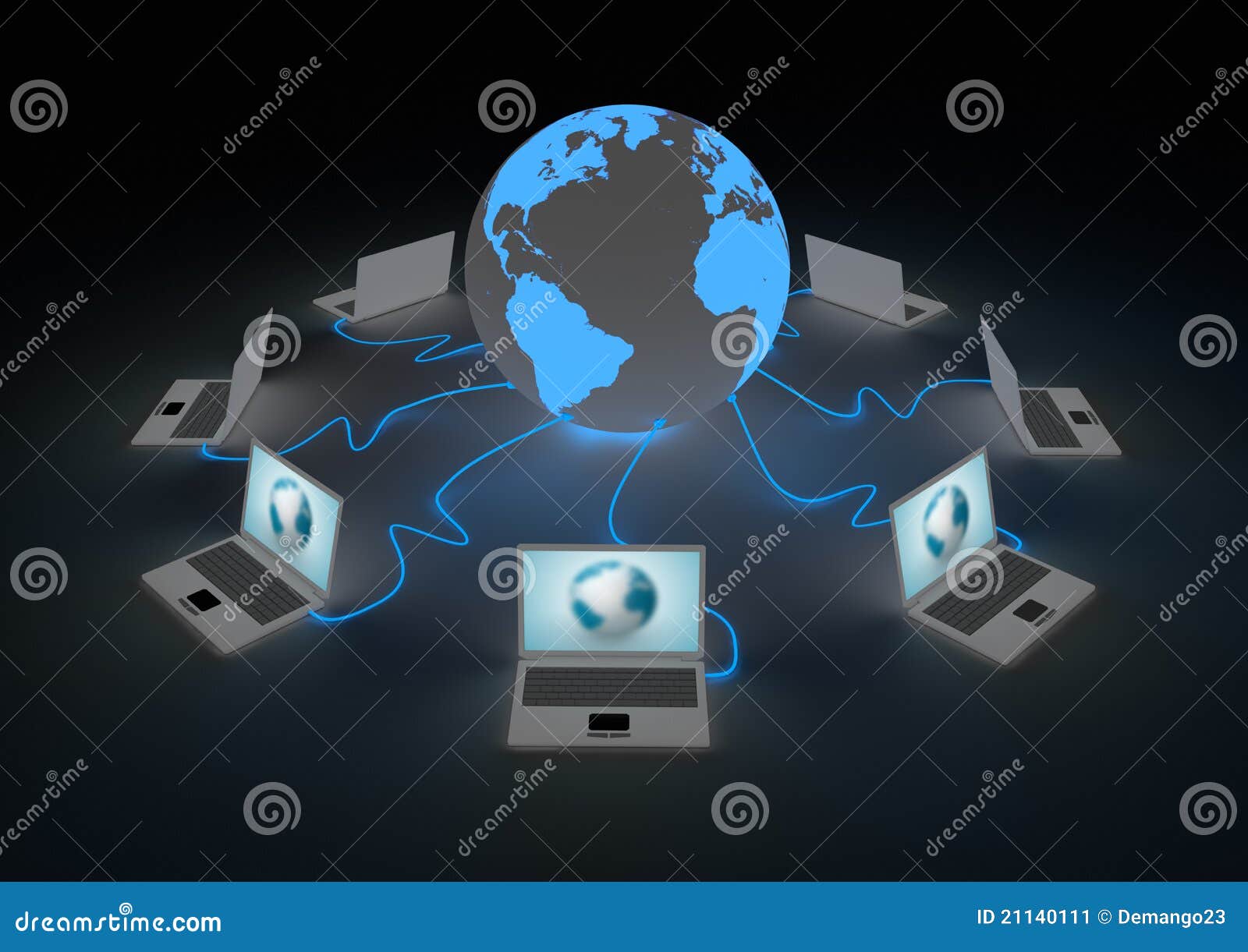 Wired internet concept stock illustration. Illustration of world - 21140111