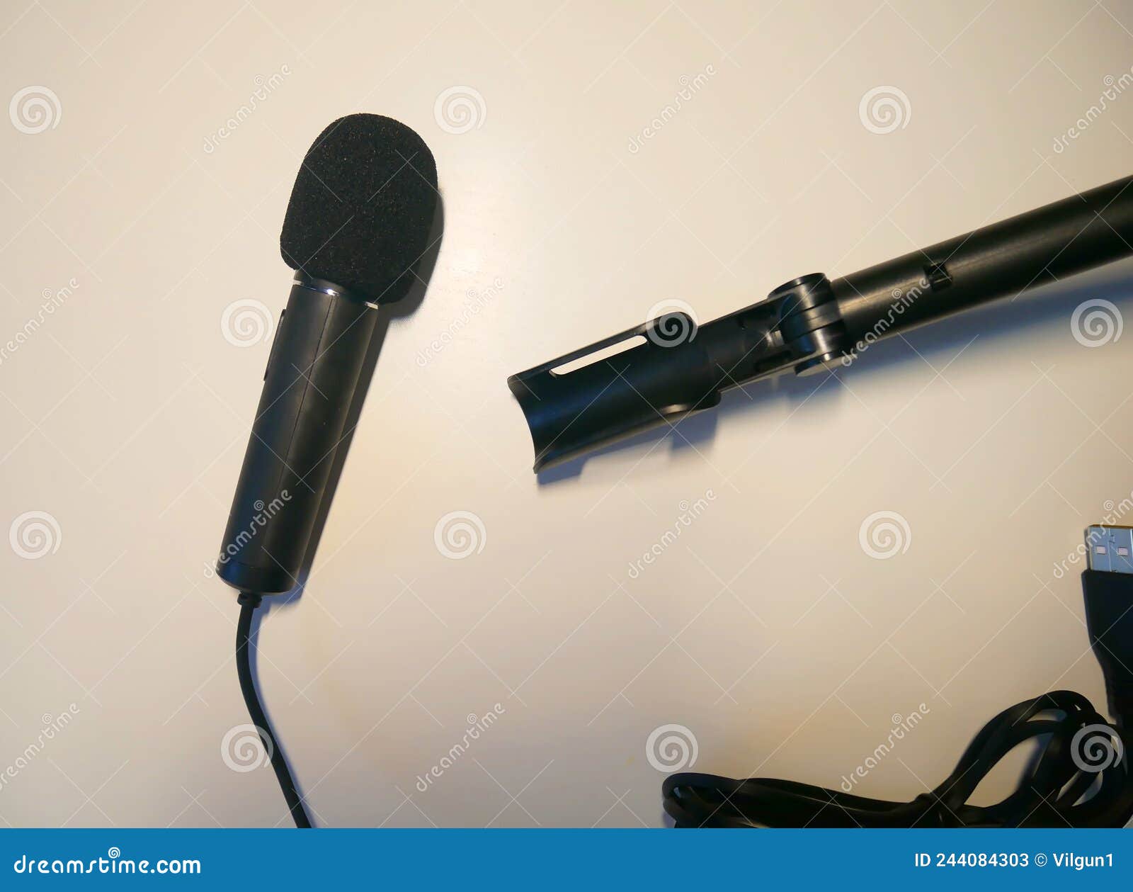 Wired Microphone for Recording Sounds. Microphone for Sound Recording ...