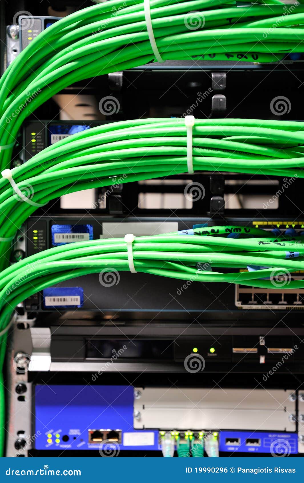 Wired network equipment stock photo. Image of cat6, equipment - 19990296