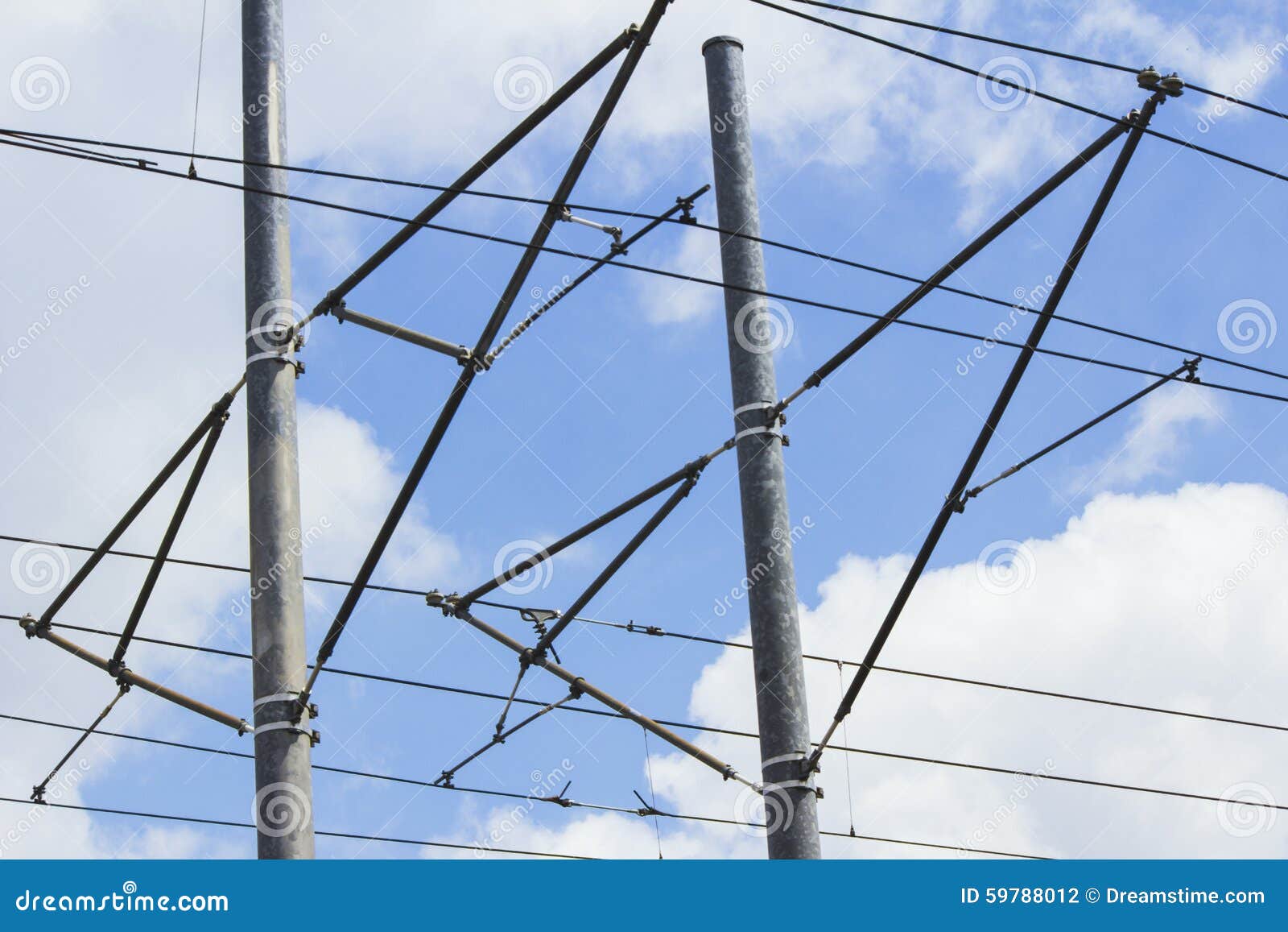 Wired Sky stock photo. Image of electric, line, bright - 59788012