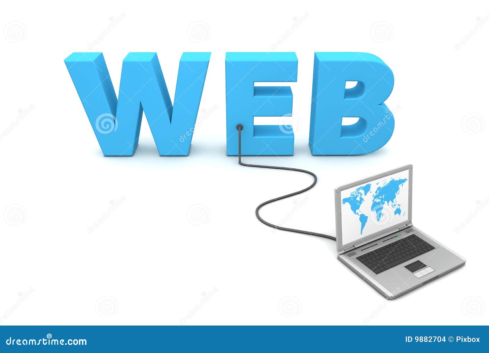 Wired to Web stock illustration. Illustration of instant - 9882704