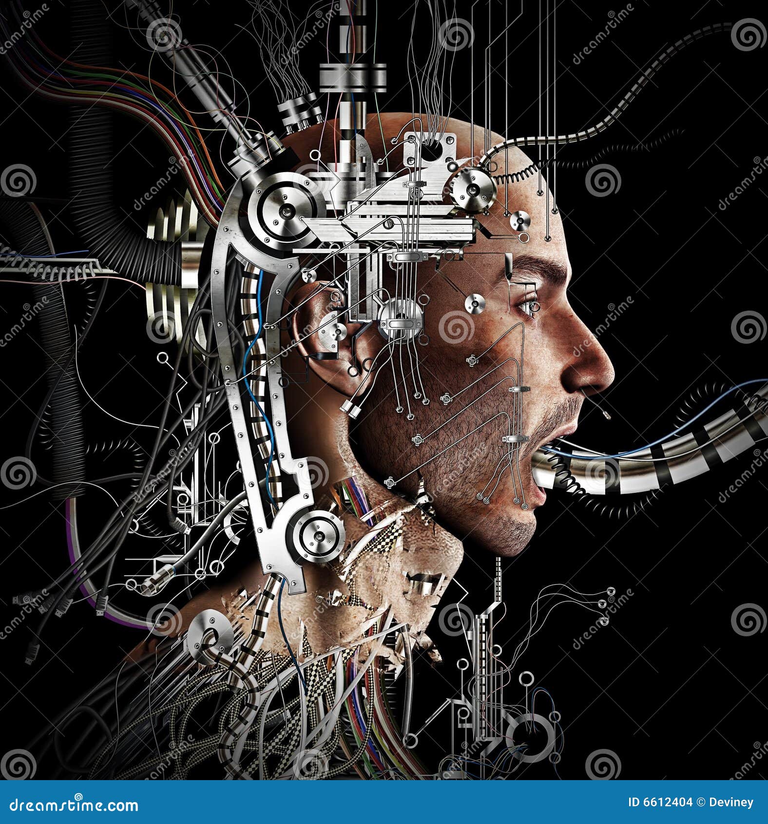 Wired up stock illustration. Illustration of conducting - 6612404