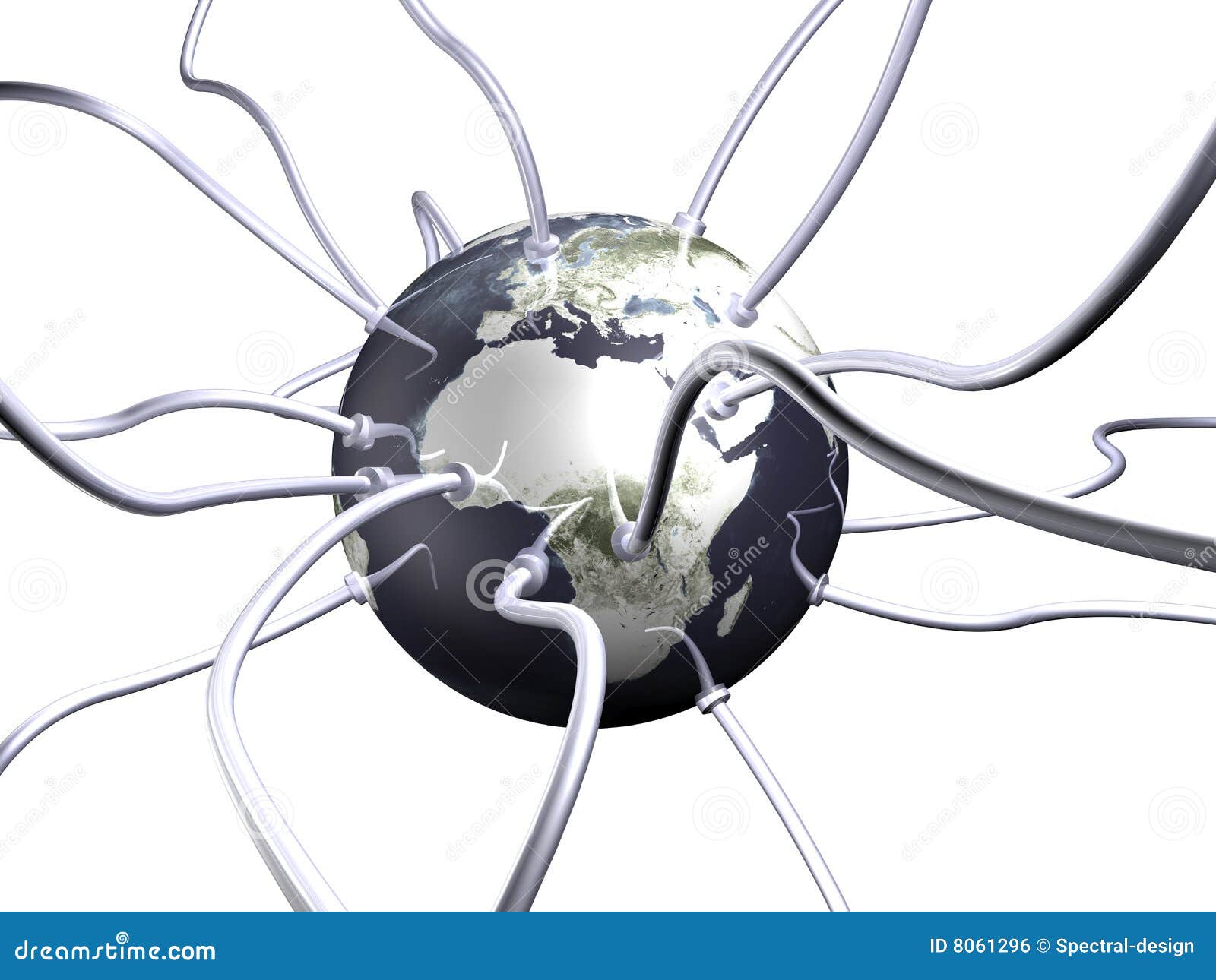 Wired World stock illustration. Illustration of graphic - 8061296