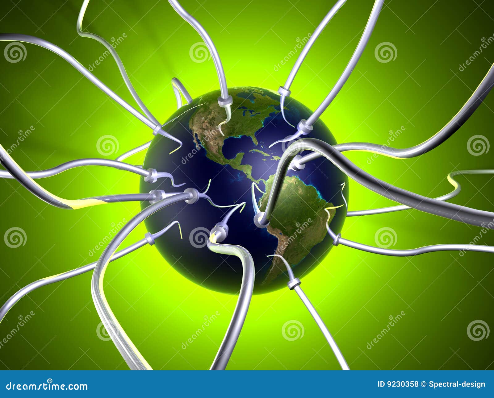 Wired World stock illustration. Illustration of sphere - 9230358