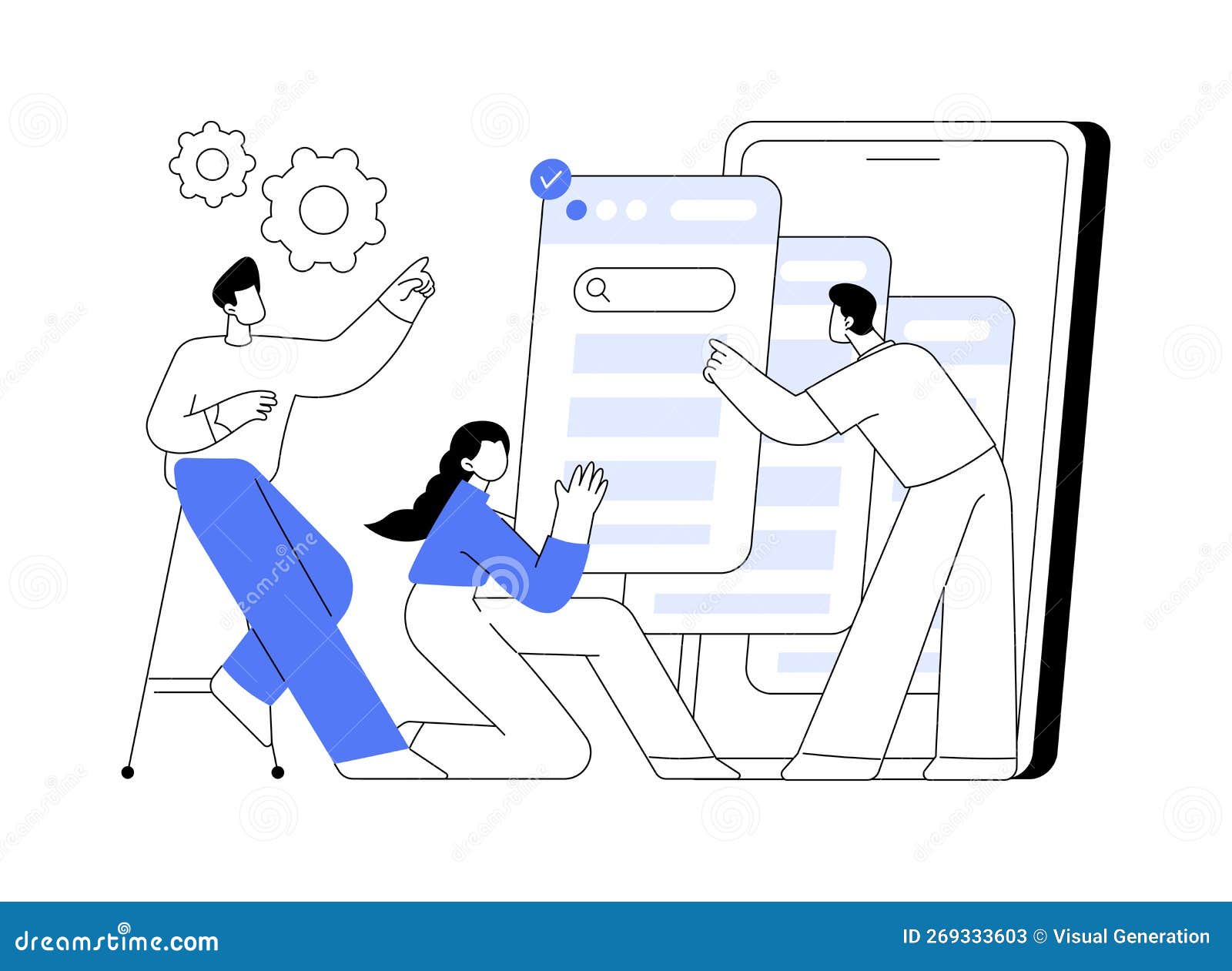 Wireframe Abstract Concept Vector Illustration. Stock Vector ...