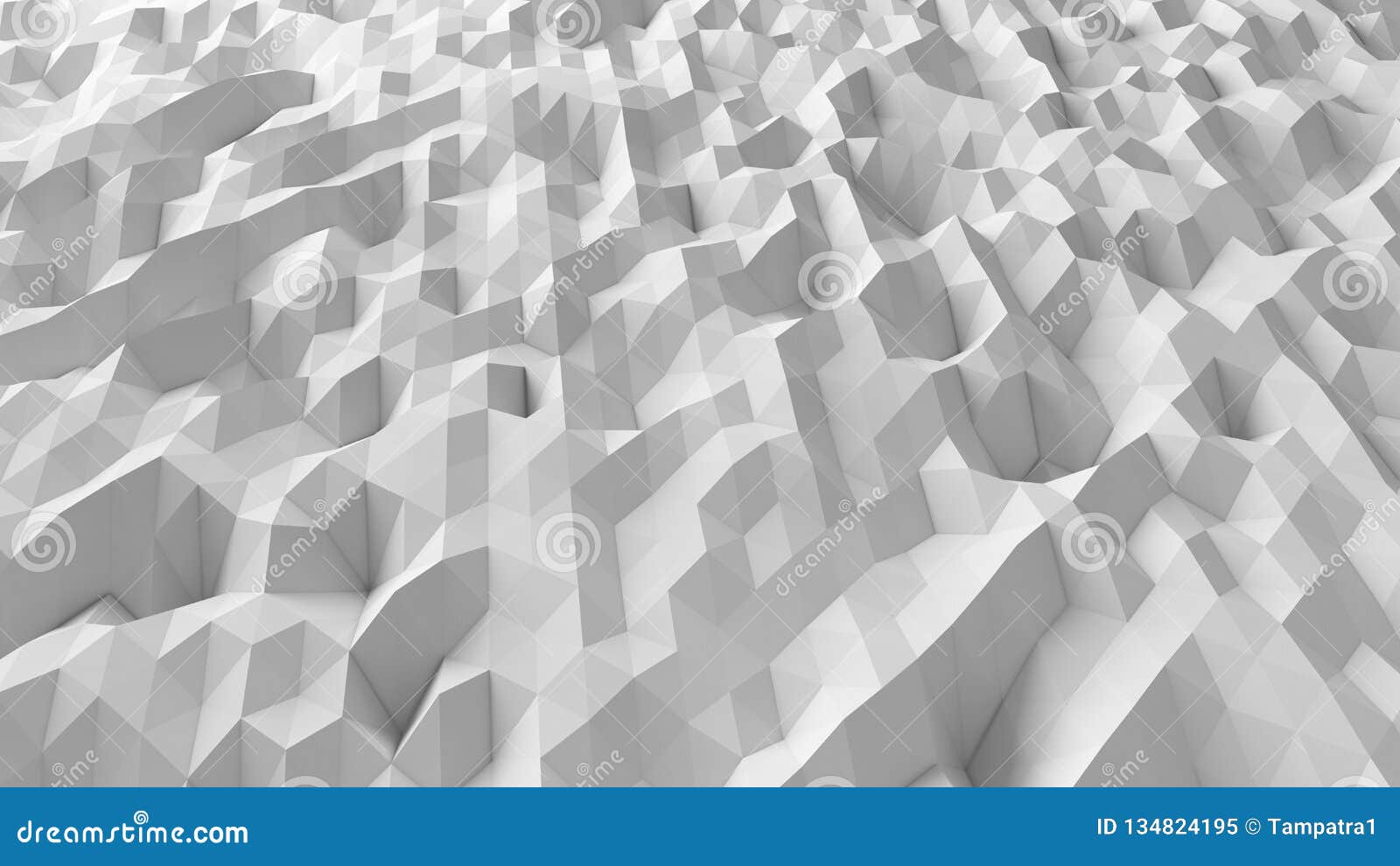 Wireframe of Abstract Polygonal Mountains Shape. Rough White Floor ...