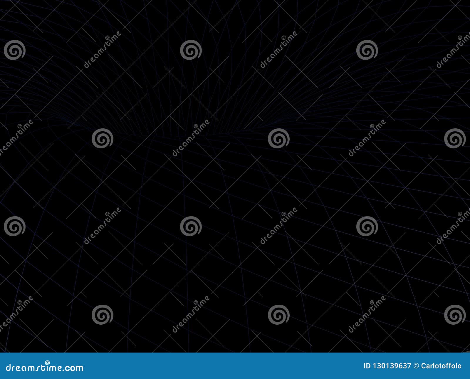 Wireframe Black Background - 3D Rendering Stock Illustration ...
