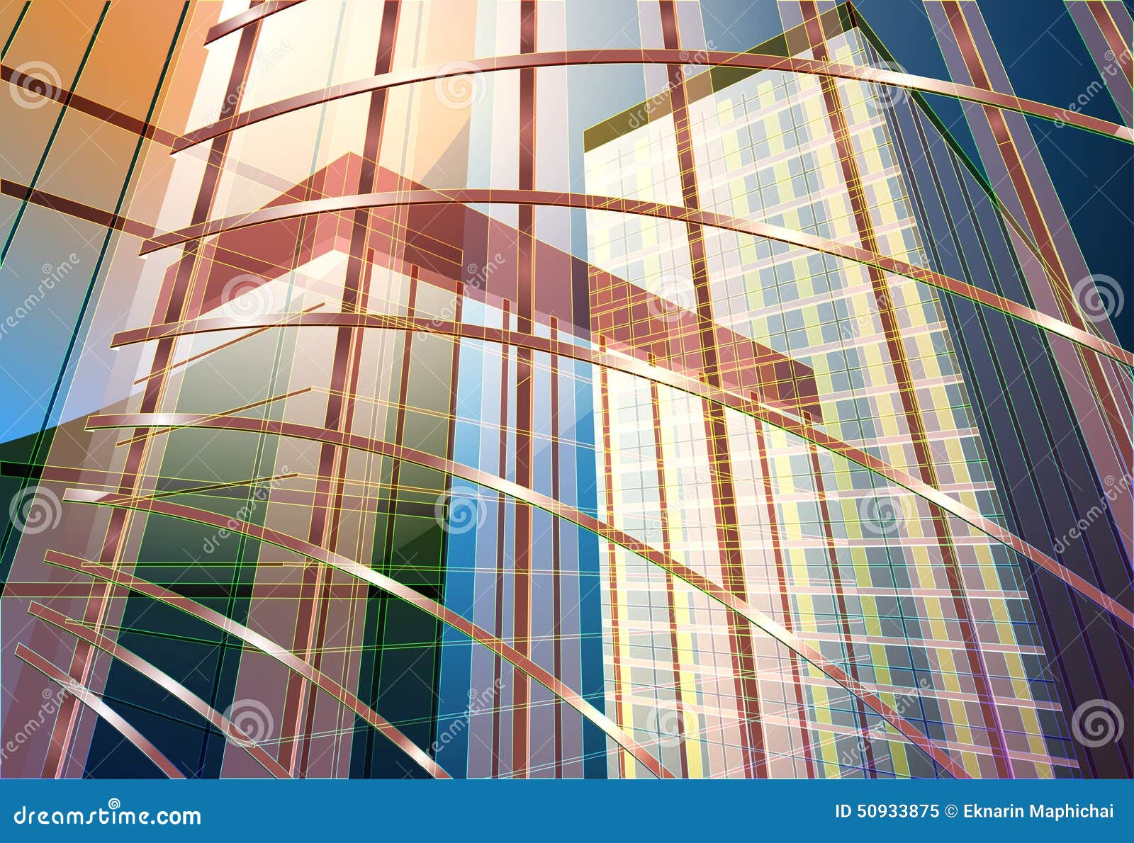 Wireframe Building Exterior Stock Image - Image of exterior, townscape ...