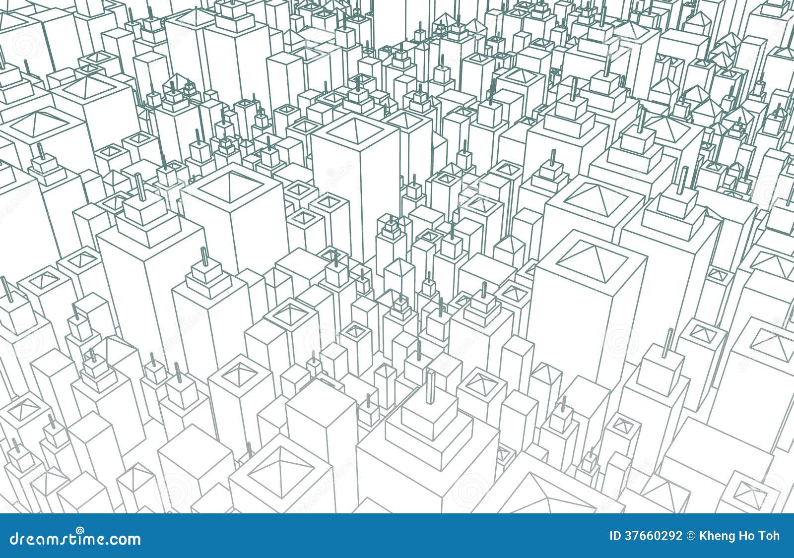 Wireframe Buildings Blueprint Stock Illustrations – 640 Wireframe ...