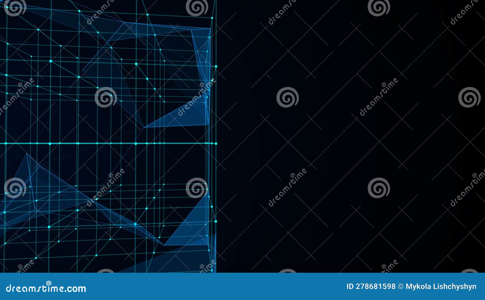 Technology Block Chain Network Connection. Big Data Visualization. Cyber Security Background ...