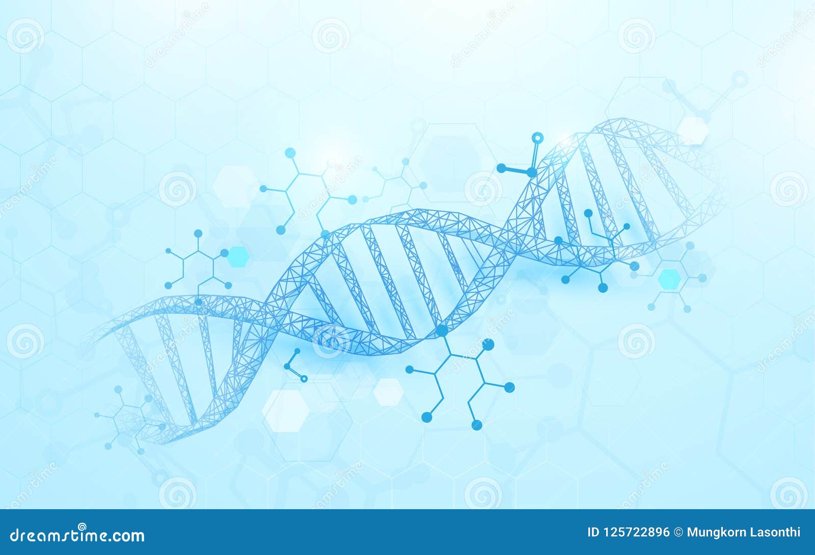 DNA Molecules Structure Vector Illustration | CartoonDealer.com #148692158