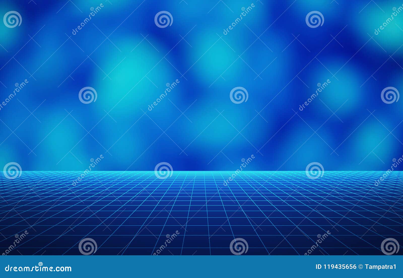 Wireframe of Empty Virtual Cyber Reality Room Stock Illustration ...