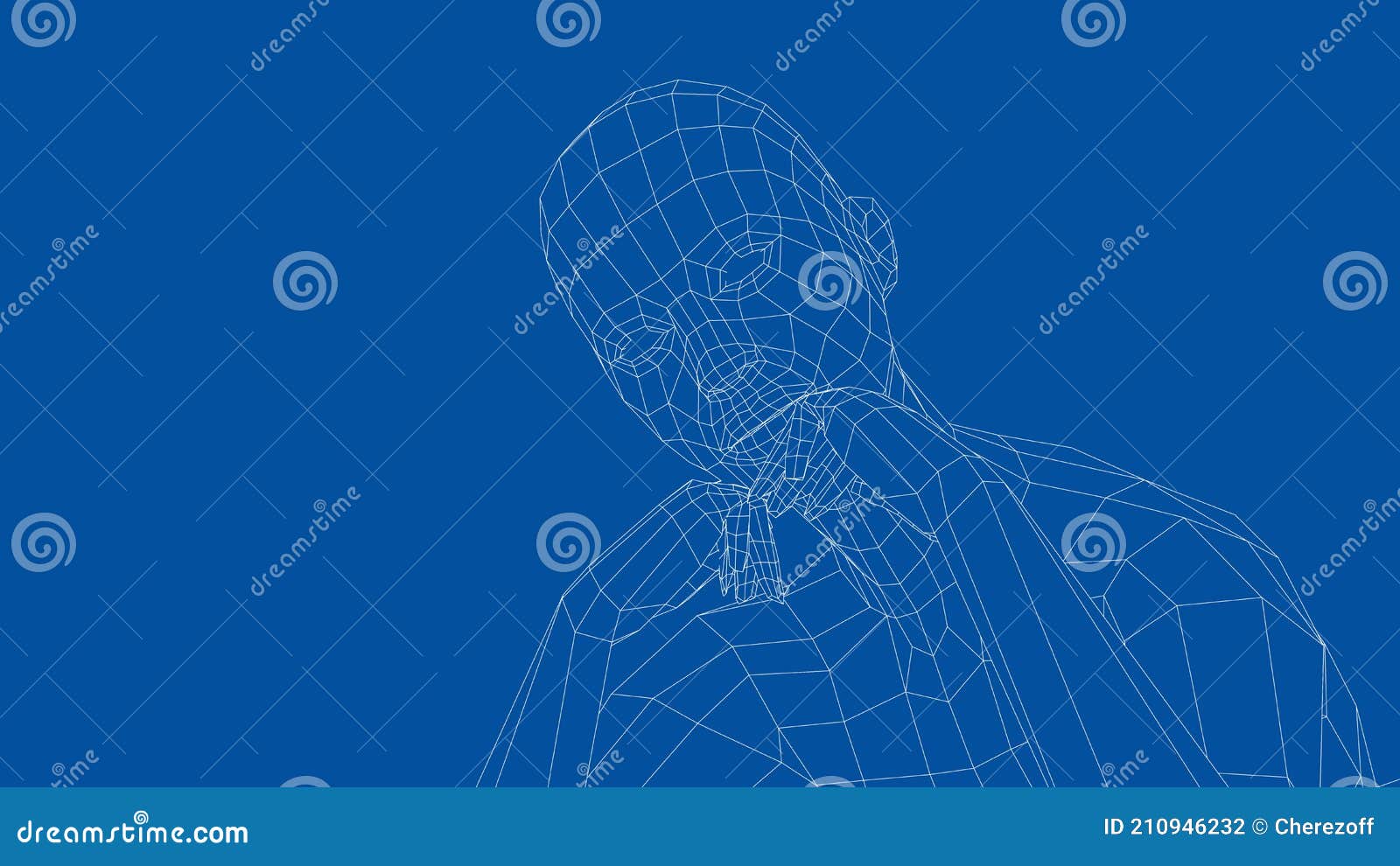 Wireframe Girl in a Pose. Vector Stock Vector - Illustration of adult ...