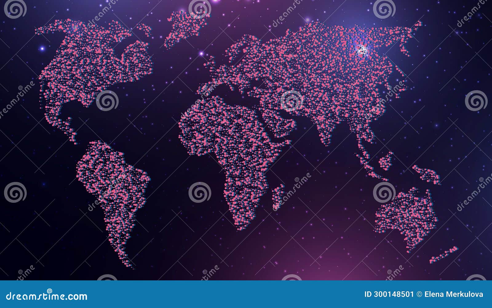 Wireframe Globe Map. Cyber Security, World Protection Concept with ...