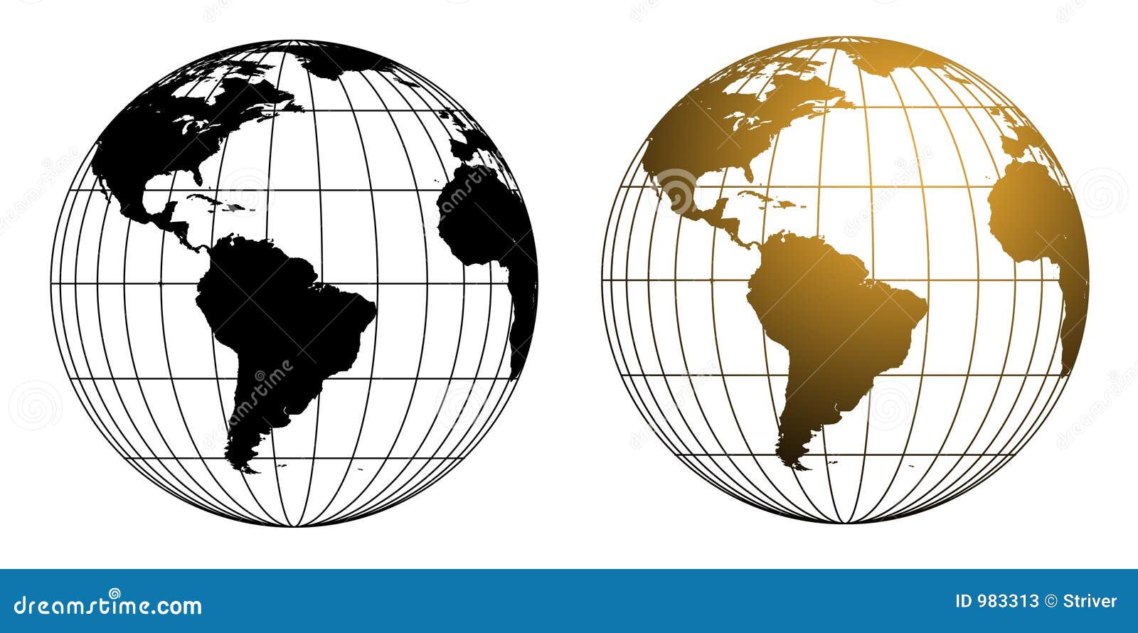 Wireframe Globe Set stock illustration. Illustration of ball - 983313